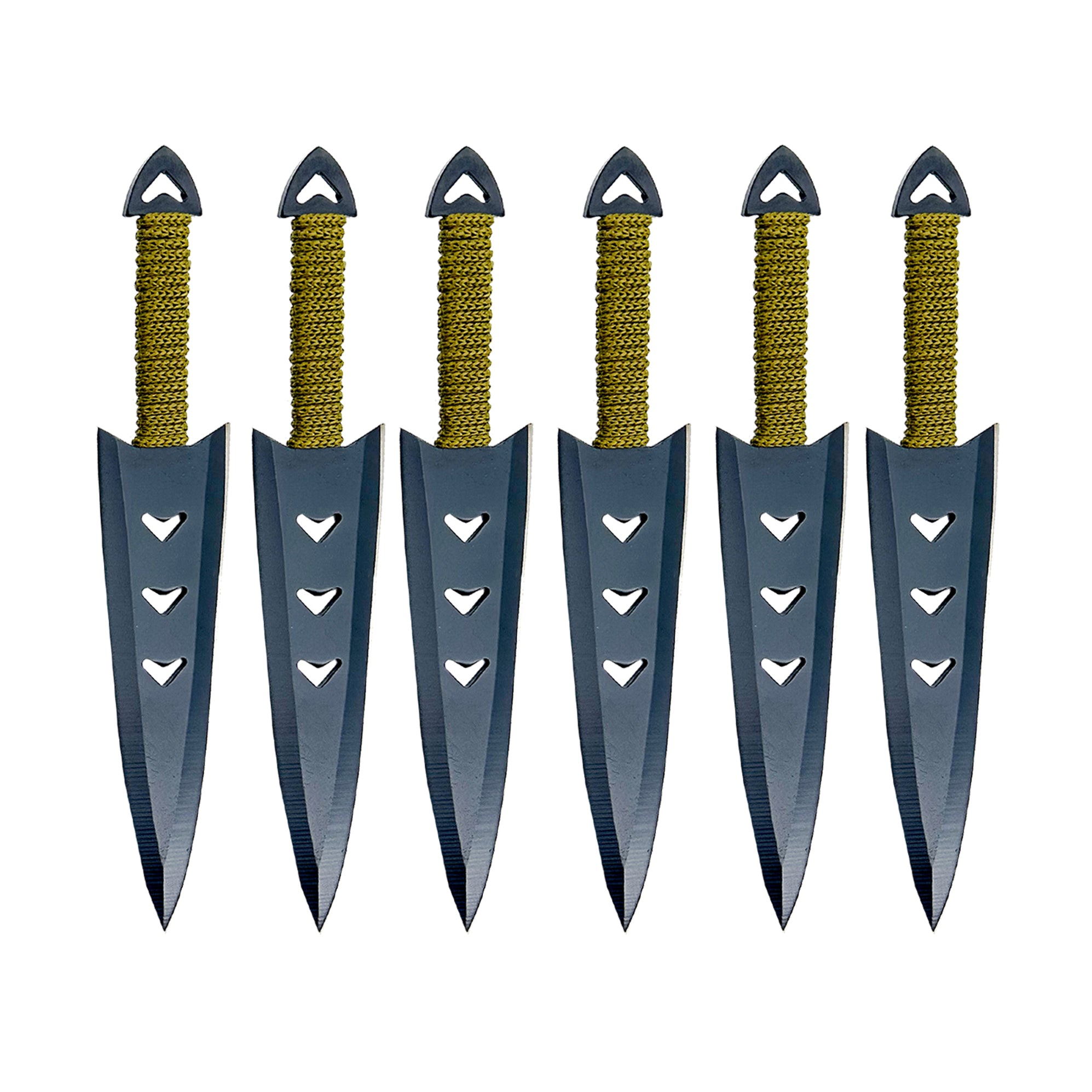 Apache Warrior Arrowhead Throwers Six Knives — Medieval Depot