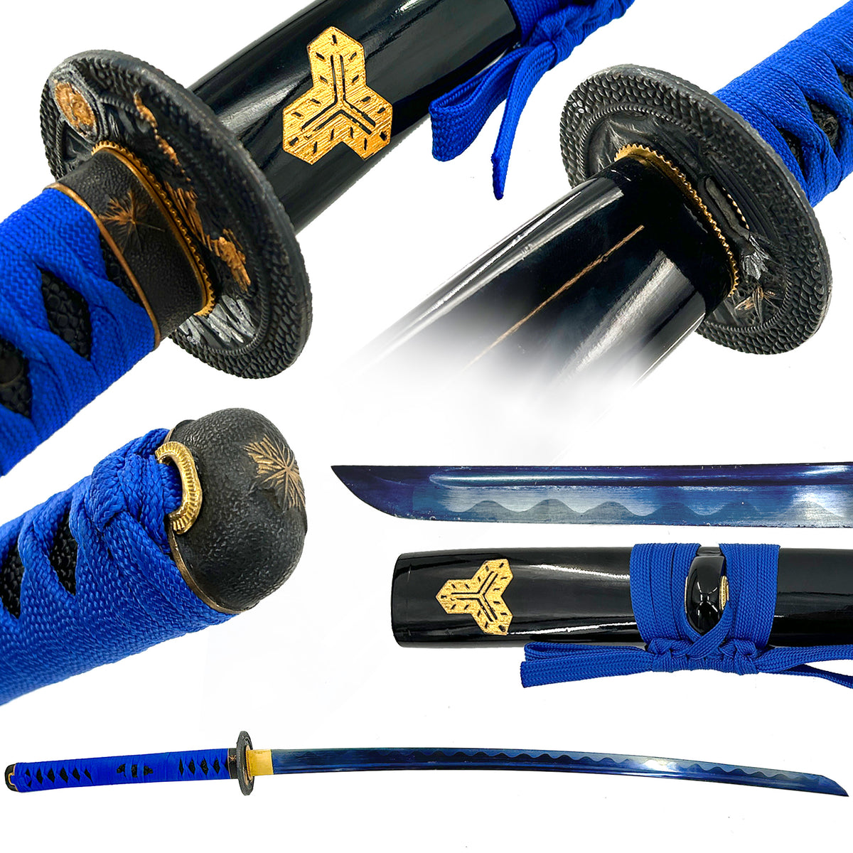 Azure Pride Handmade Katana — Medieval Depot
