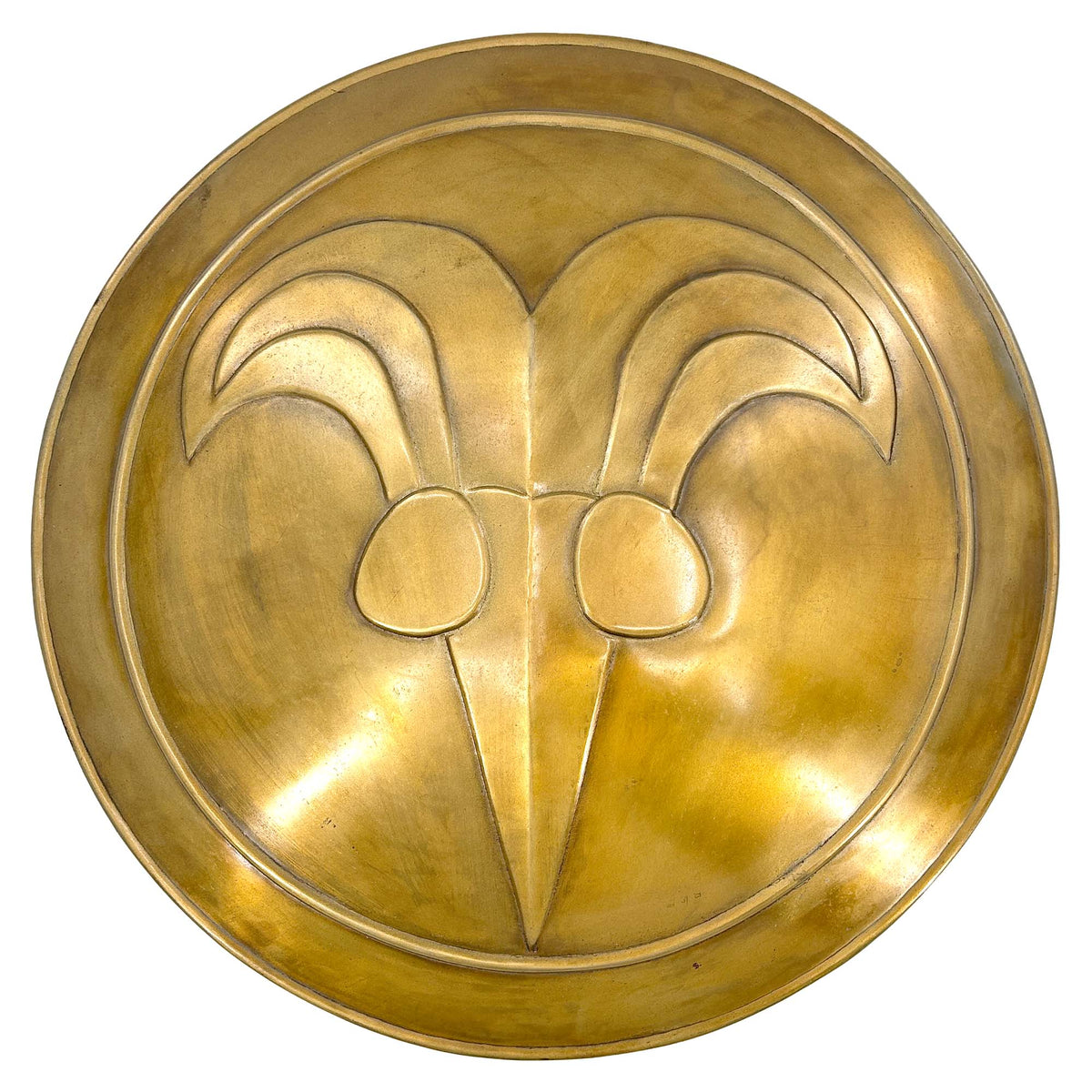 Antiqued Greek Cimmerian Barbarian Ram's Head Battle Shield — Medieval ...