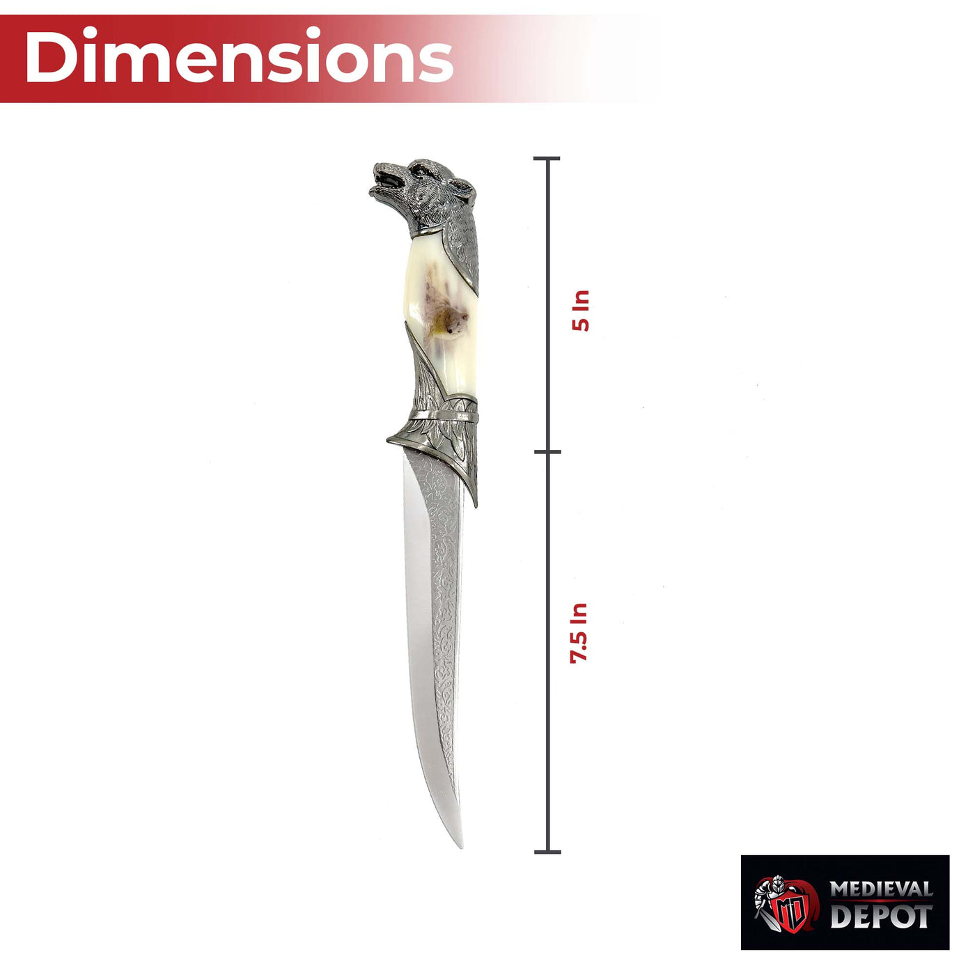 Arctic Wolf Dagger — Medieval Depot