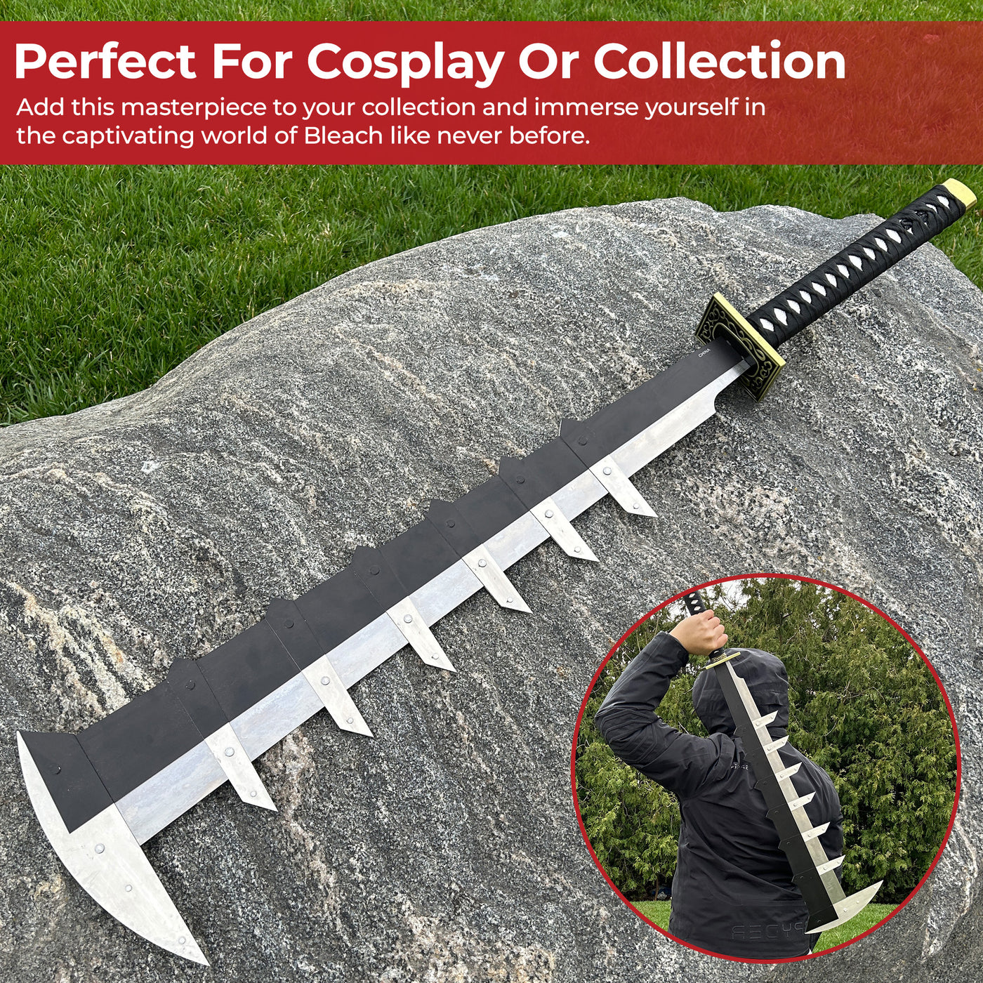 Bleach Anime Zabimaru Sword Spirit of Renji — Medieval Depot