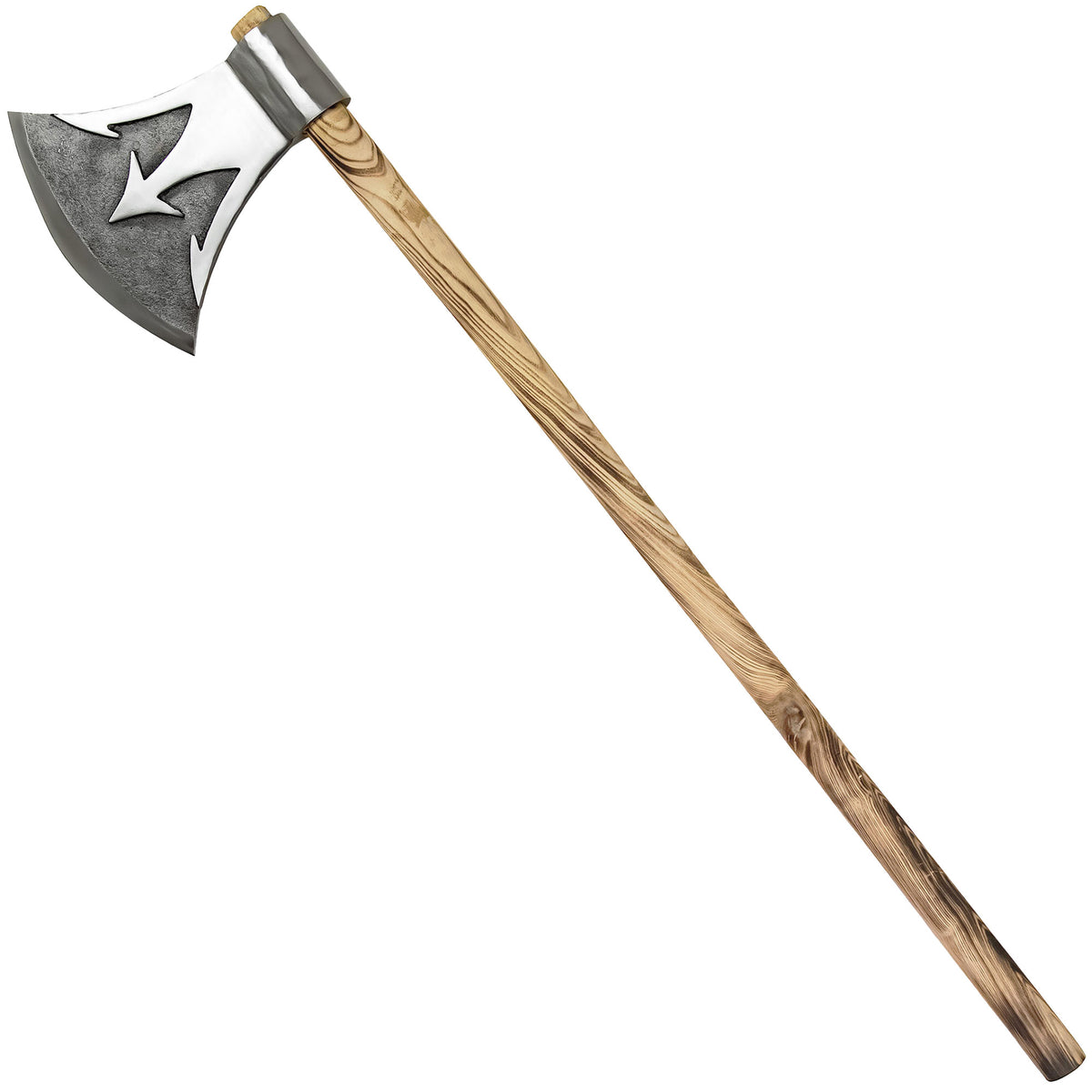 Briny Deep Trident Forged Large Two Handed Axe — Medieval Depot