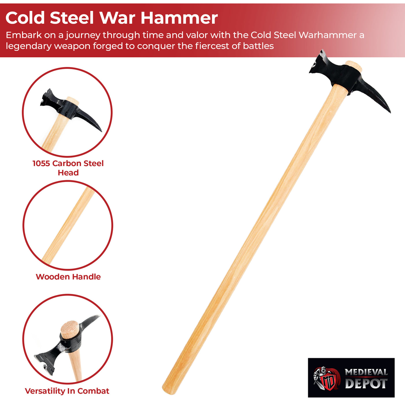 Cold Steel War Hammer — Medieval Depot