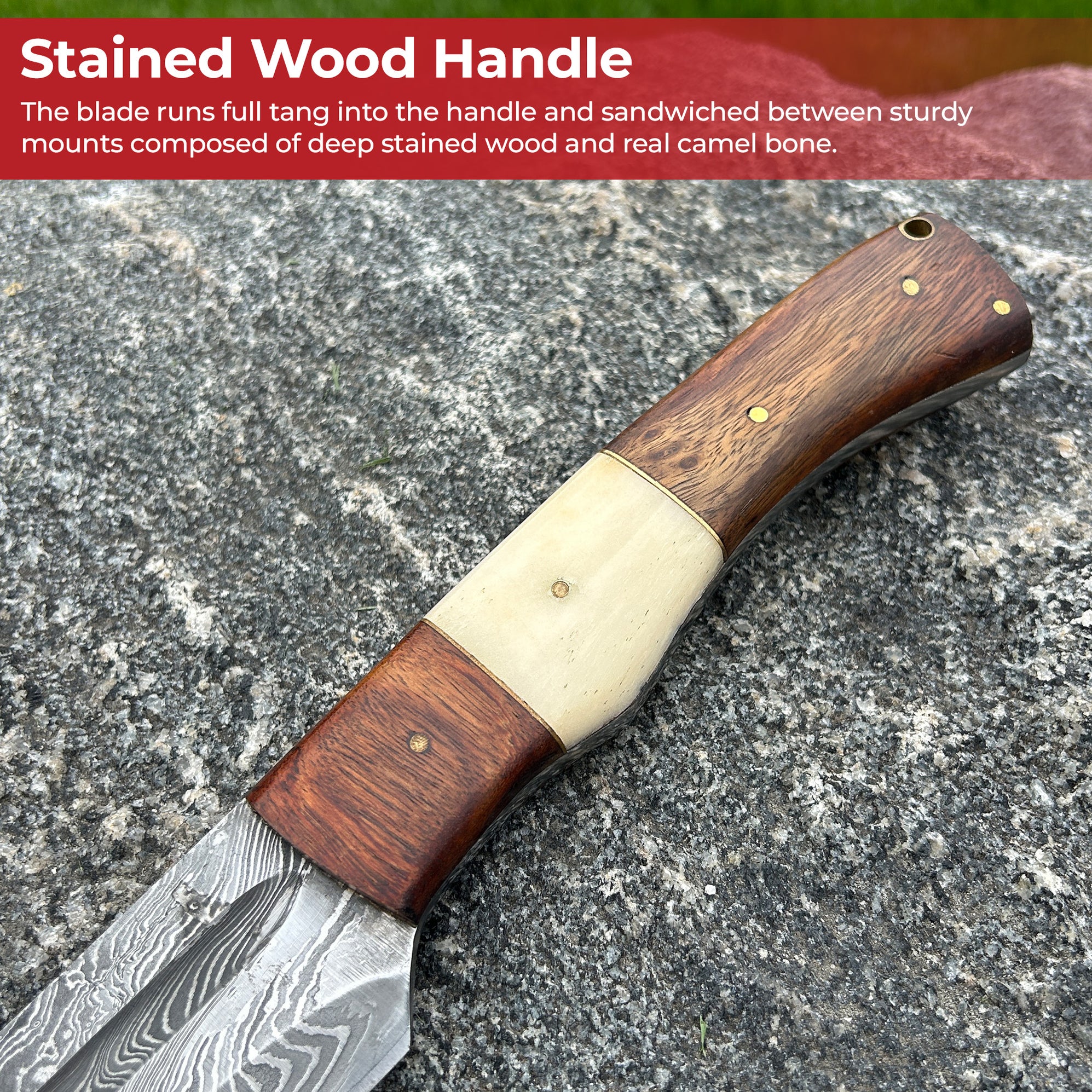 Damascus Steel Full Tang Germanic Style Single-Edged Long Sword ...