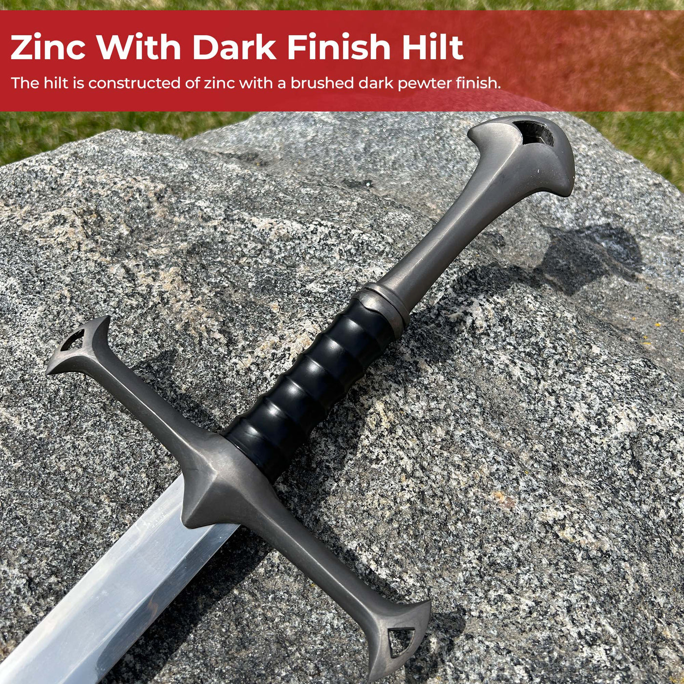 Darkened Medieval King’s Blade Sword — Medieval Depot