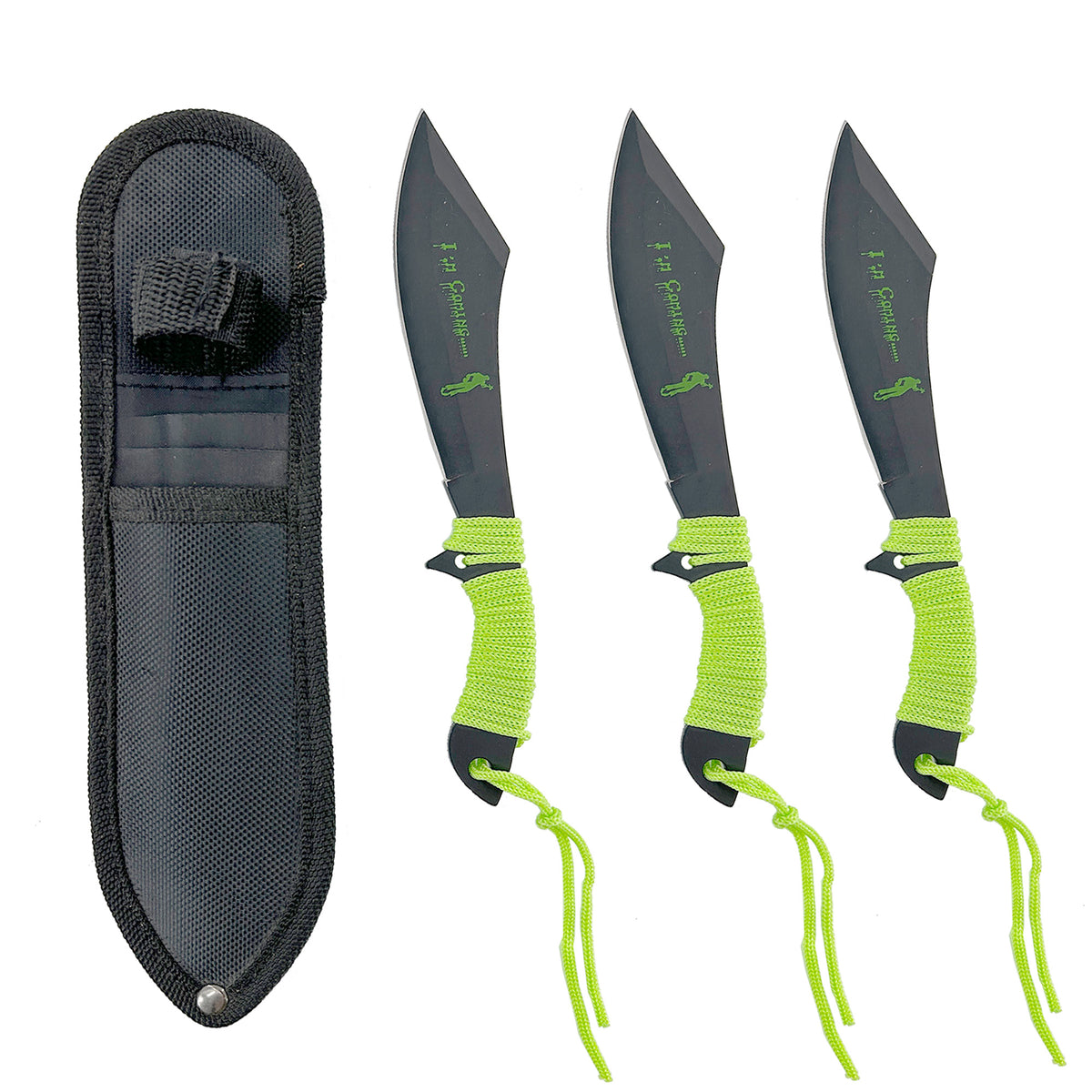 Death Hunter Scimitar Throwing Knife Set — Medieval Depot