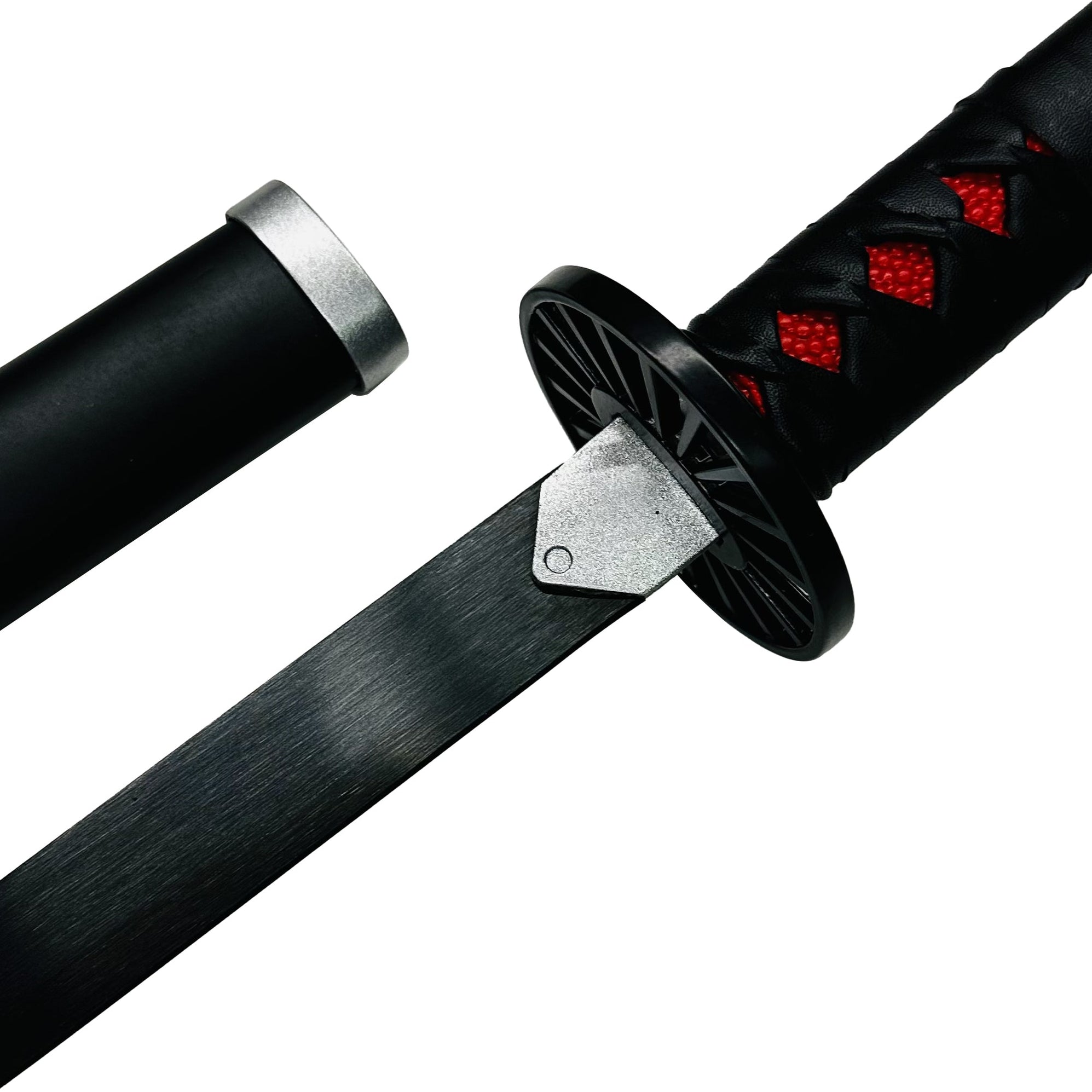 Demon slayer Tanjiro Kamado Nichirin Blade Black Katana Sword ...