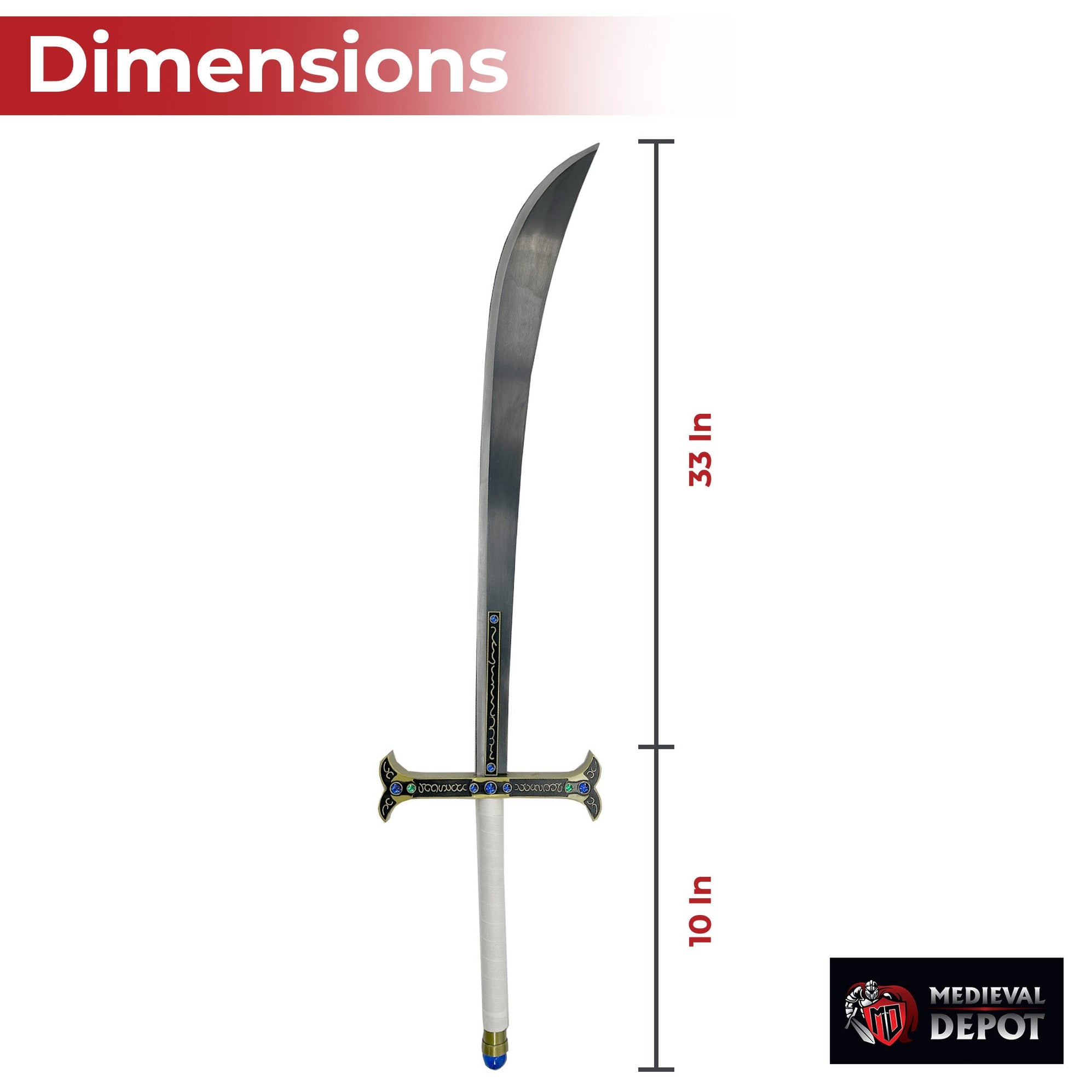 Dracule Mihawk Yoru Sword Replica — Medieval Depot