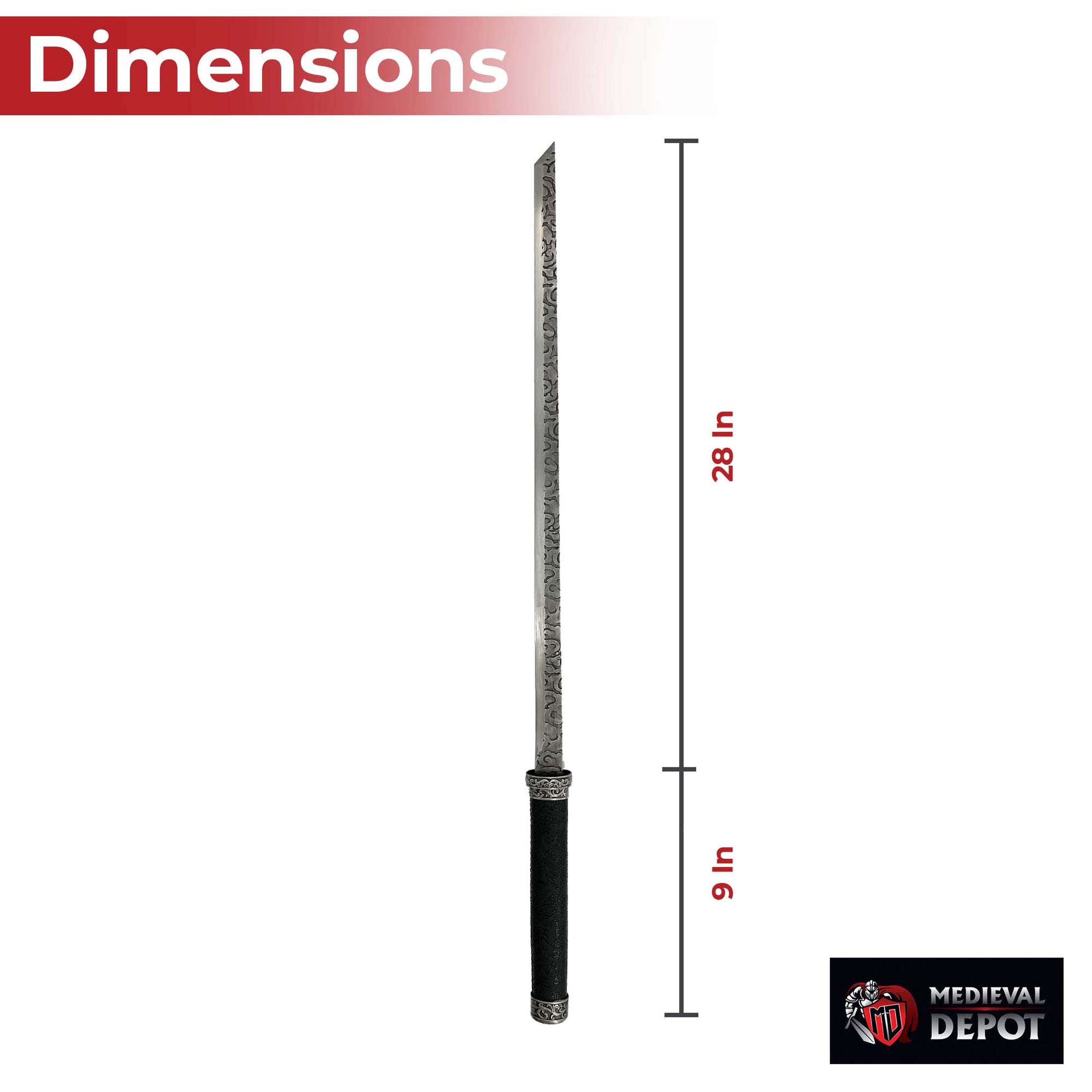 Dragon’s Lair Handforged Japanese Ninjato Sword — Medieval Depot