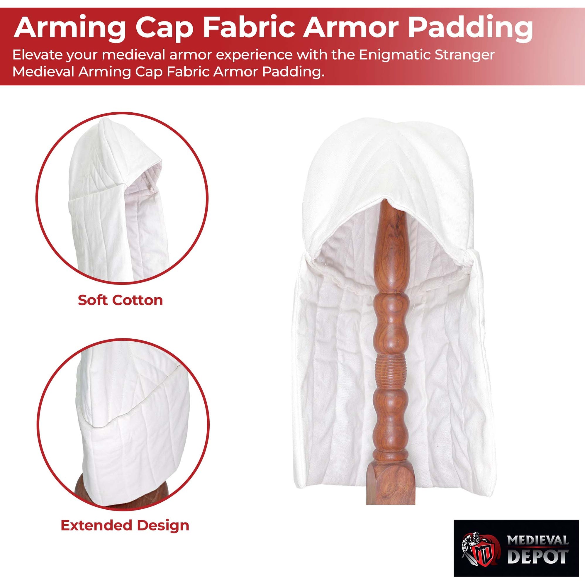 Enigmatic Stranger Medieval Arming Cap Fabric Armor Padding — Medieval ...
