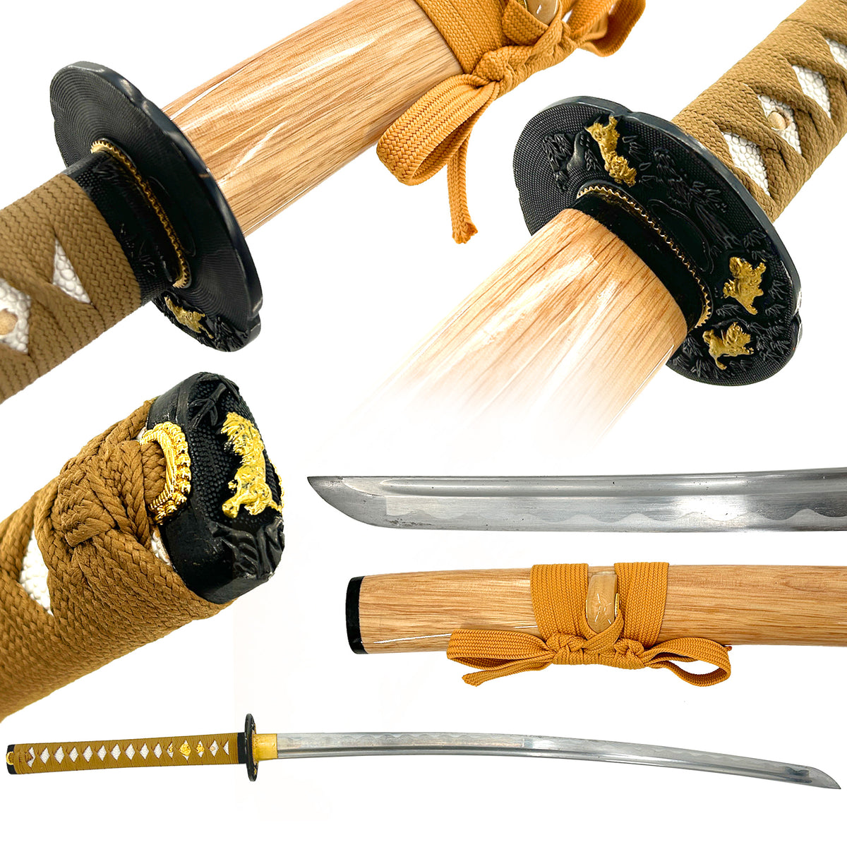 Ethereal Essence Traditional Wooden Handmade Katana — Medieval Depot