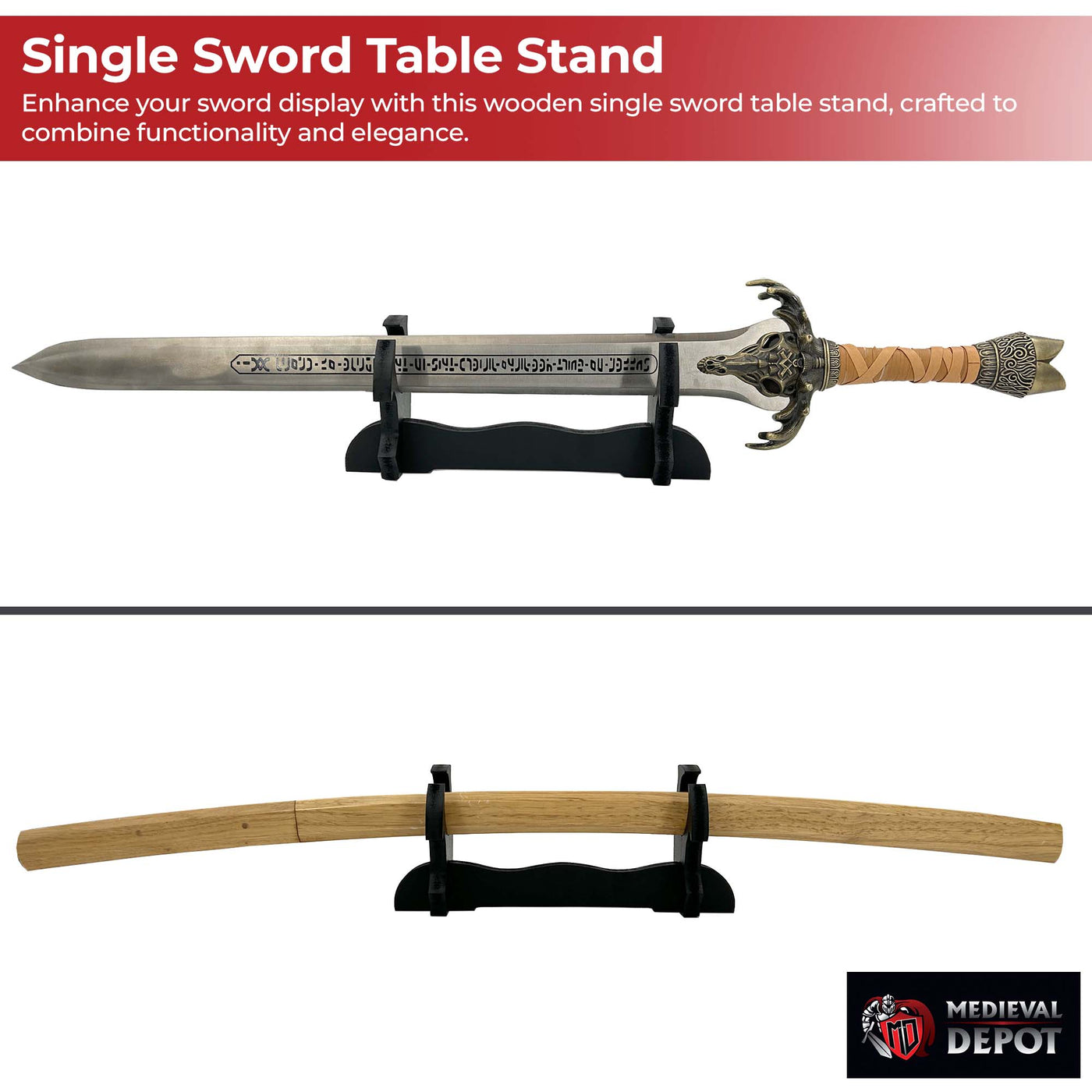 Elegant Sword Display Stand — Medieval Depot