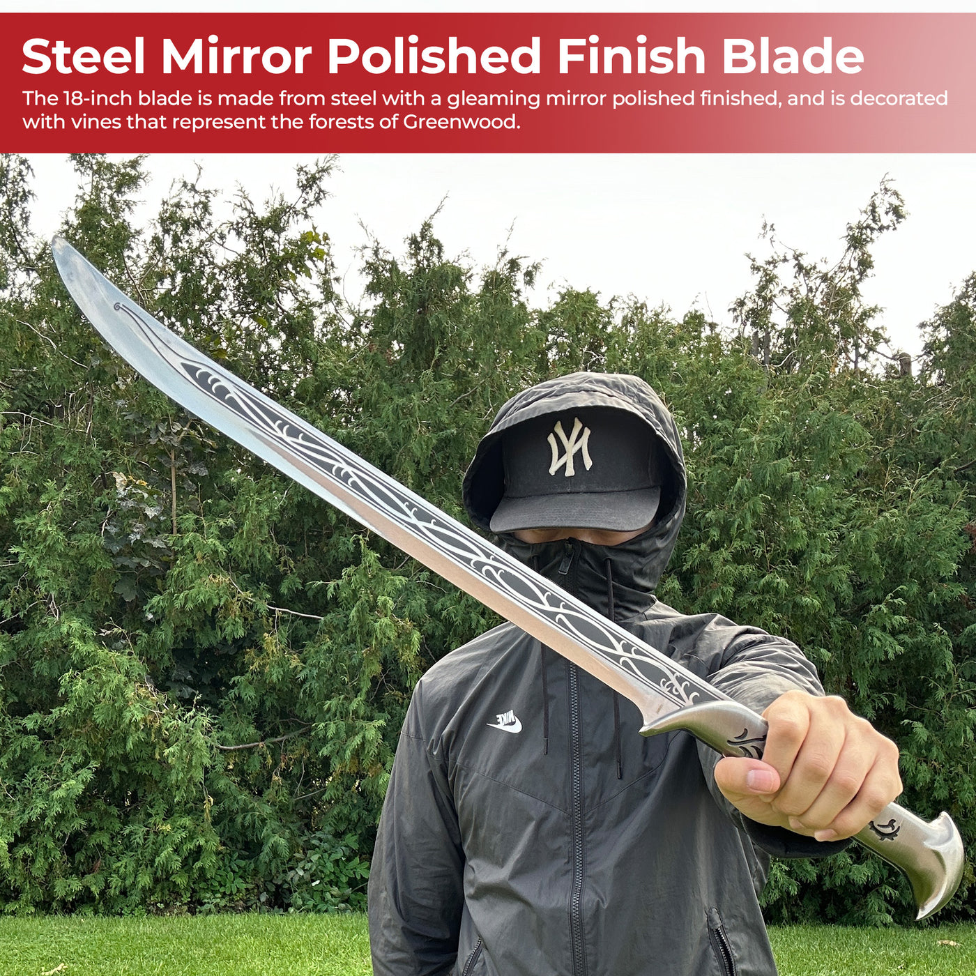 Fantasy Movie Replica Elven King Sword Velvet Sheath Included ...