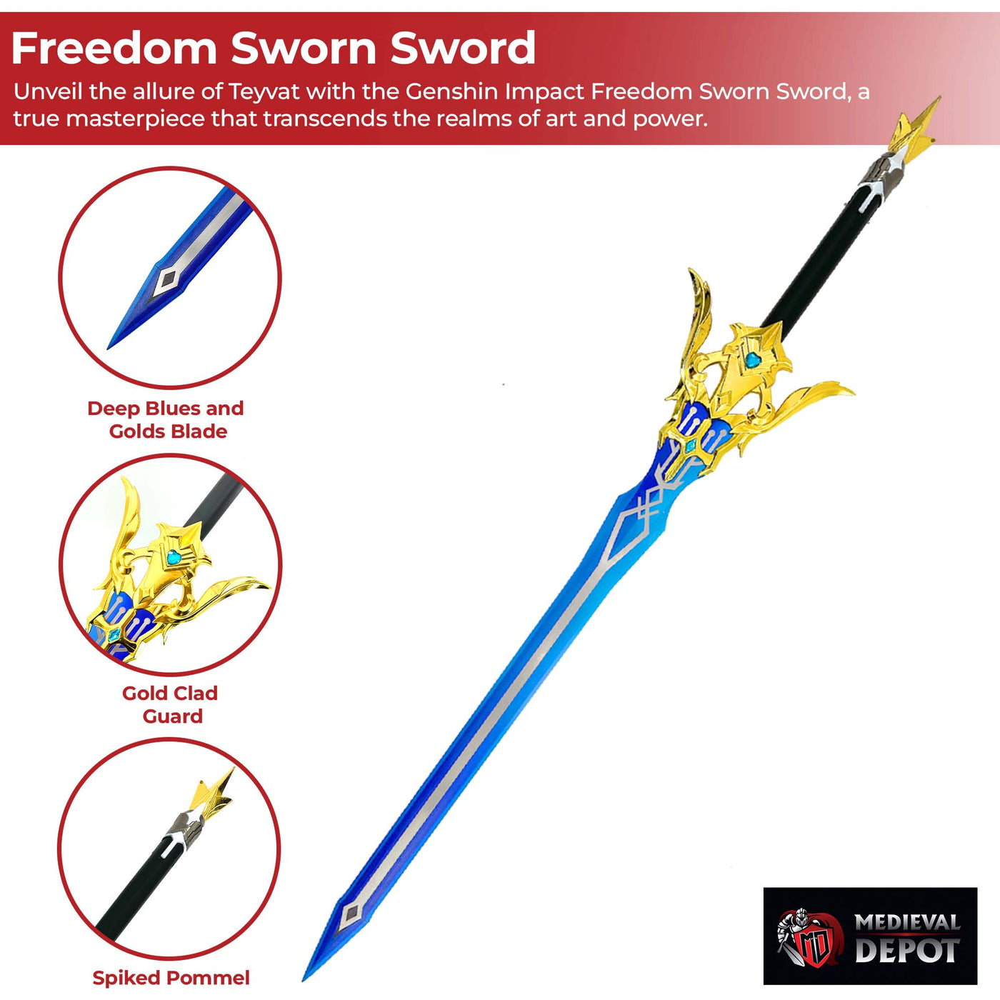 Genshin Impact Freedom-Sworn Sword — Medieval Depot