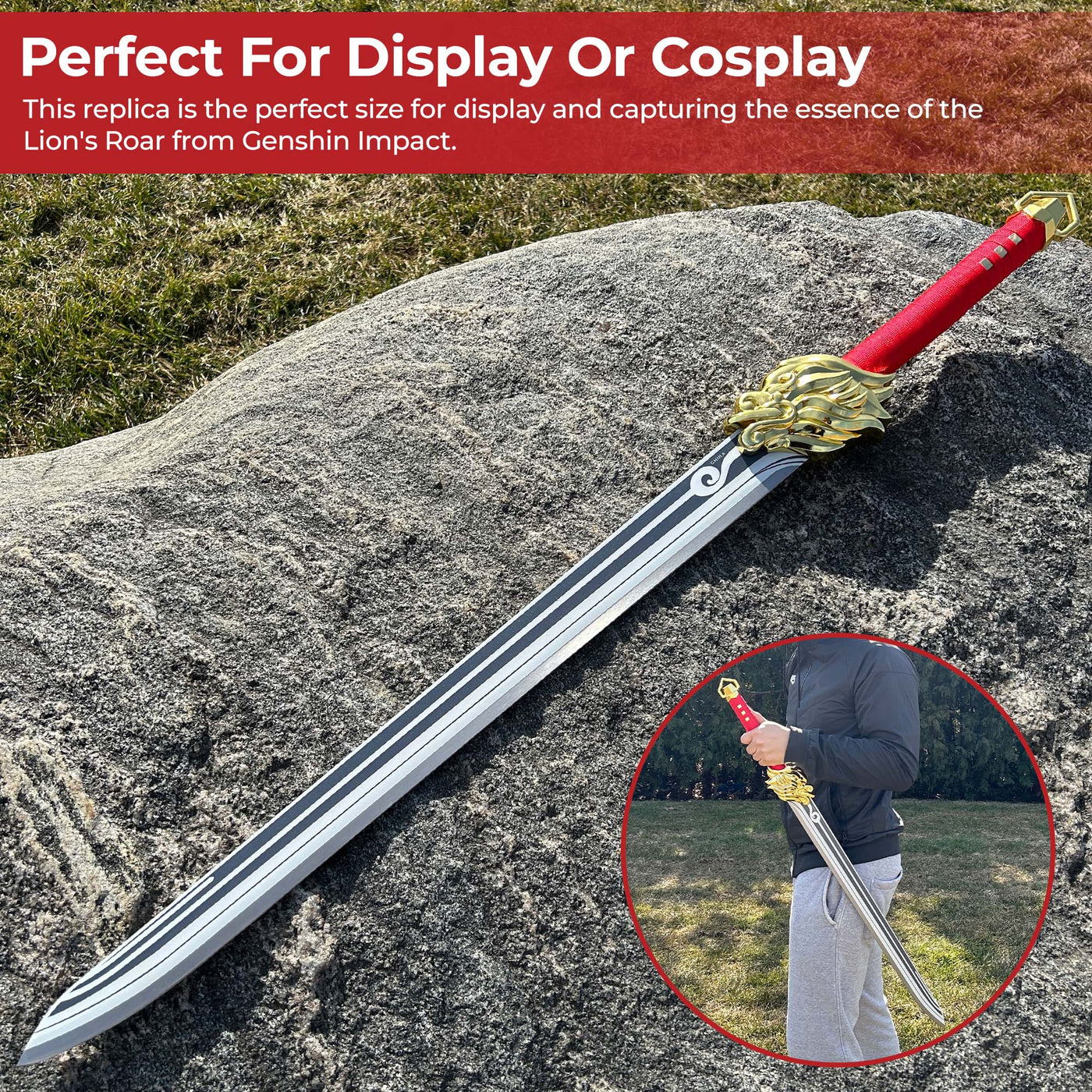 Genshin Impact Lions Roar Replica Sword — Medieval Depot