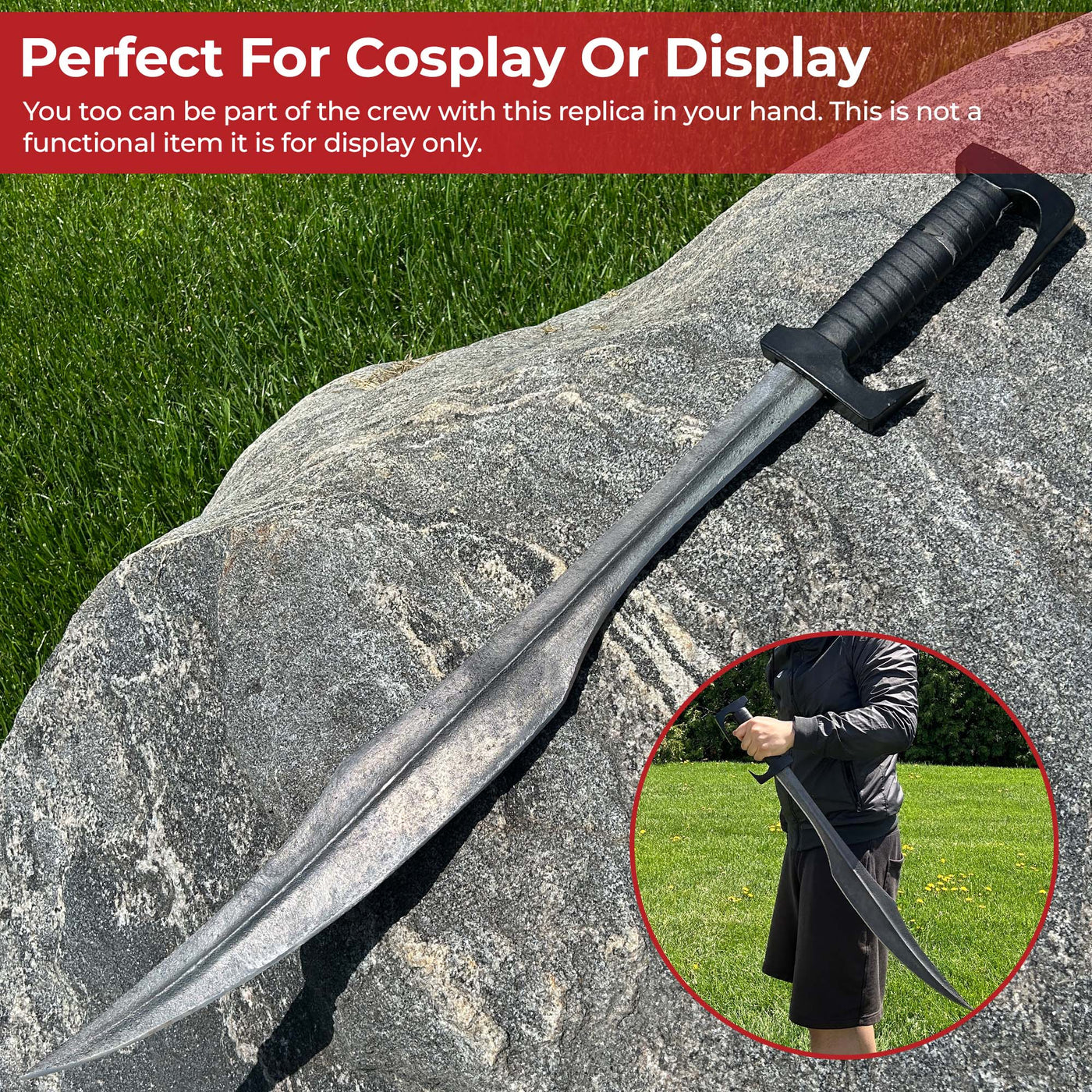 Greek Spartan Forged Warrior Battle Sword — Medieval Depot