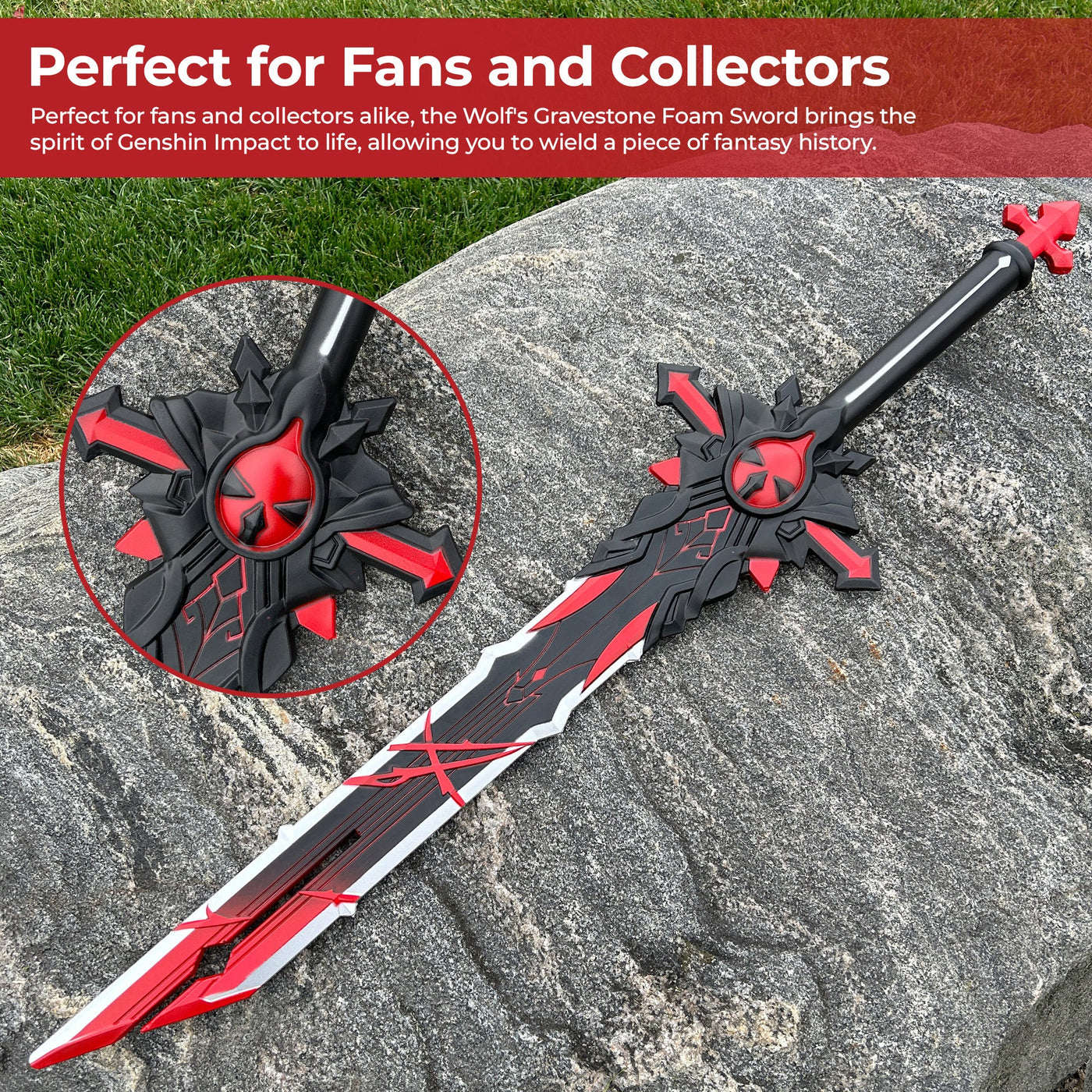Genshin Impact Wolf Gravestone Foam Sword — Medieval Depot