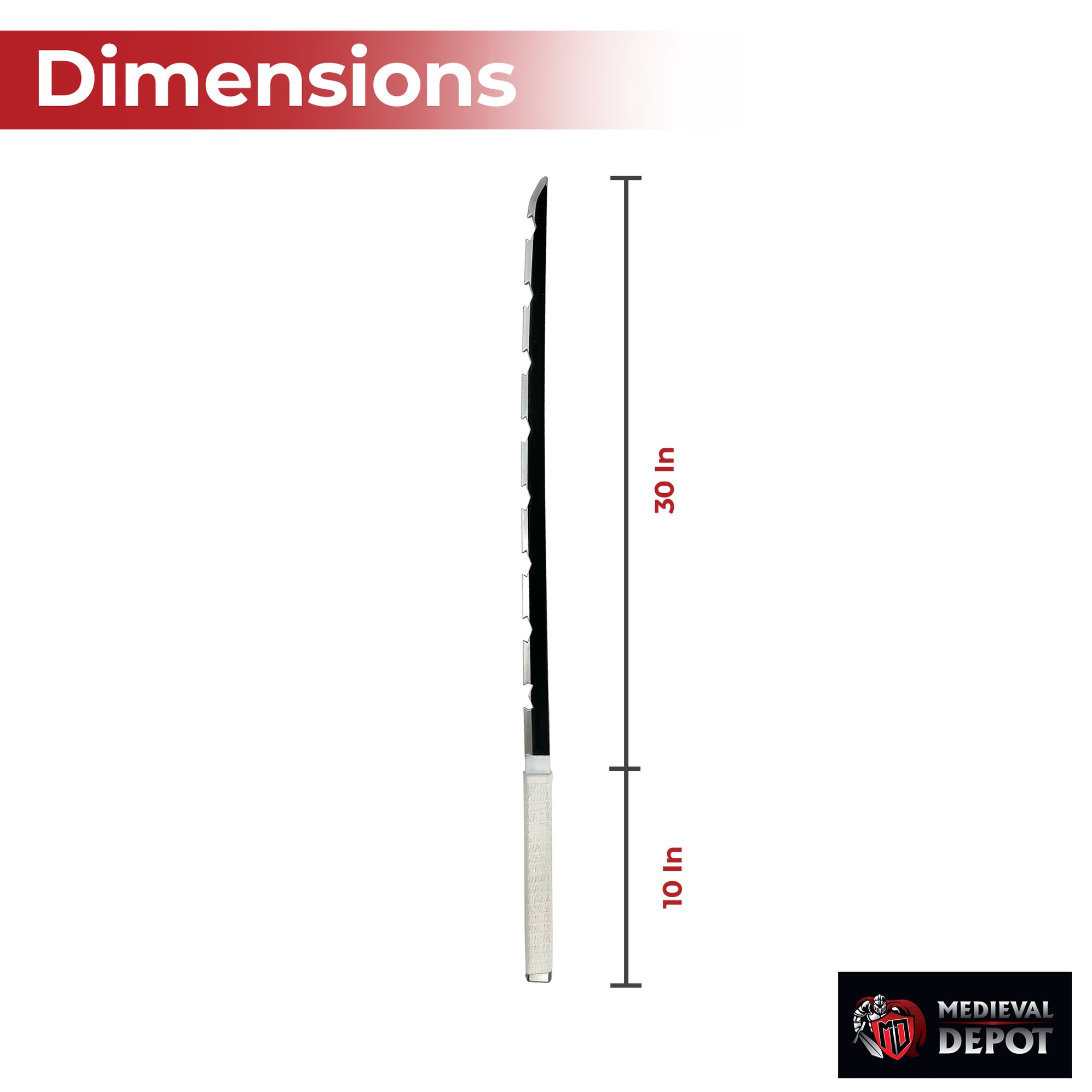 Inosuke Demon Slayer Foam Katana Sword With Scabbard — Medieval Depot