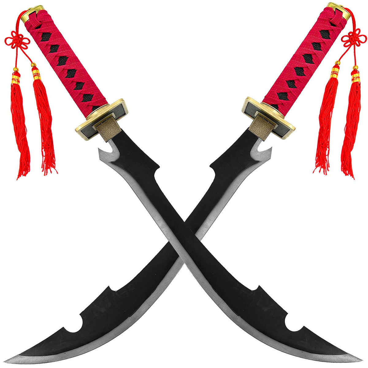 Japanese Scimitar Anime Kyouraku Shunsui Twin Sword Set — Medieval Depot