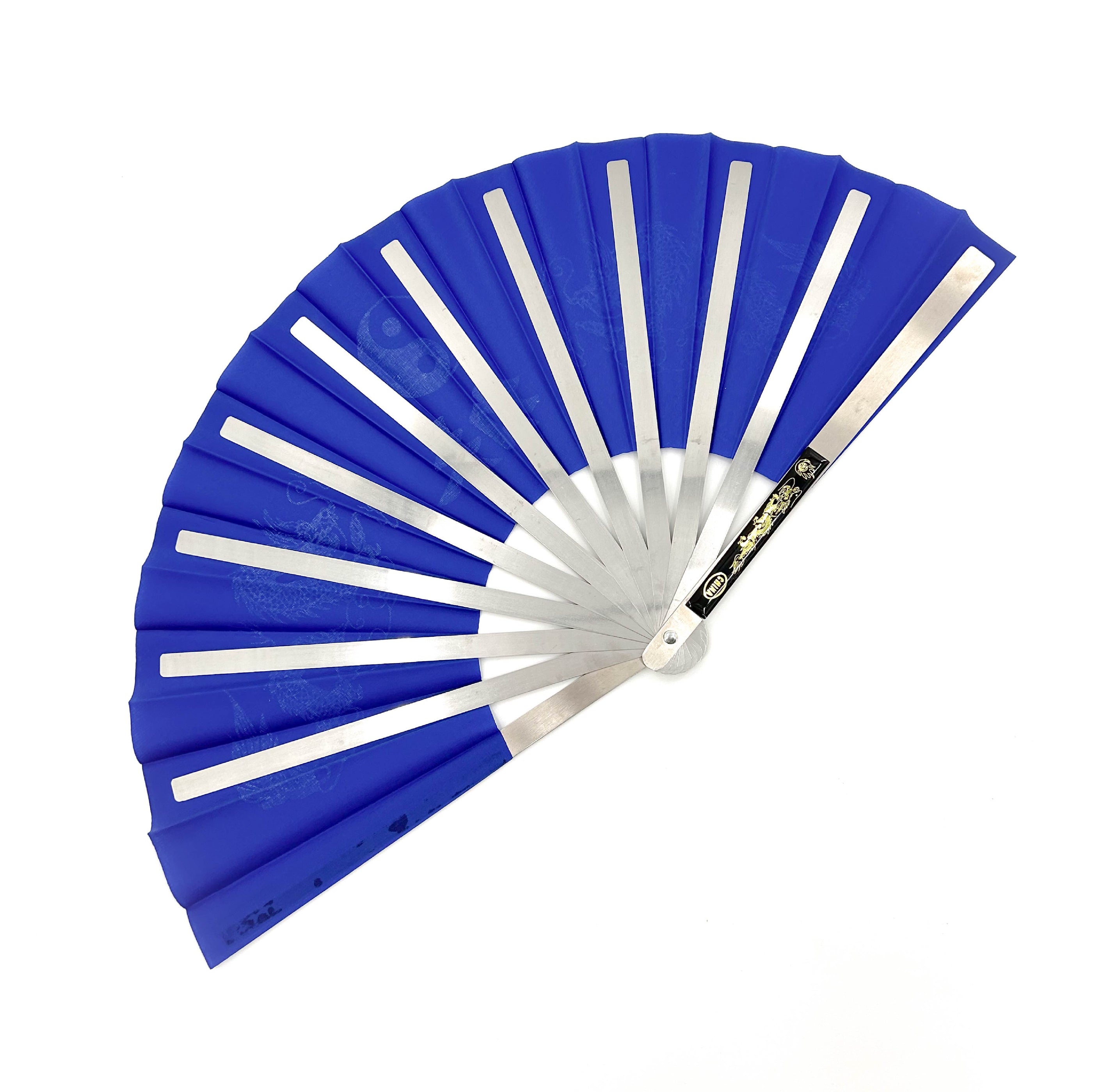 Japanese Tessen-Jutsu Iron Fan Tai Chi Blue — Medieval Depot