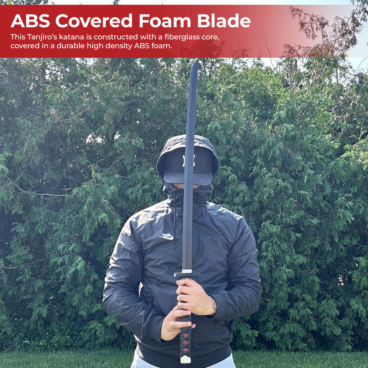 Kamado Tanjiro Demon Slayer Foam Katana Sword With Scabbard — Medieval ...