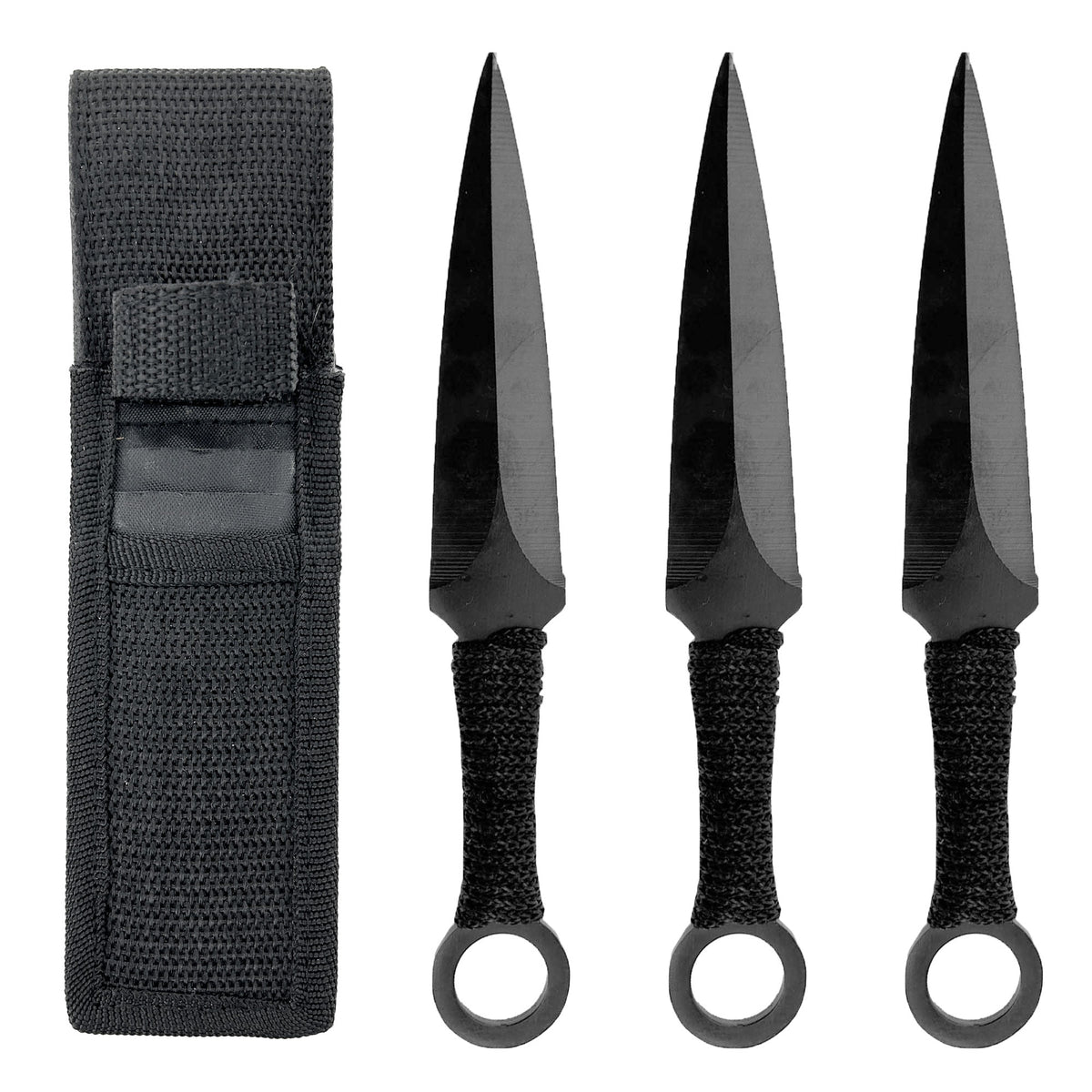 Kunai Knives 3PC 7.25" NINJA KUNAI TACTICAL Double Edged Throwing