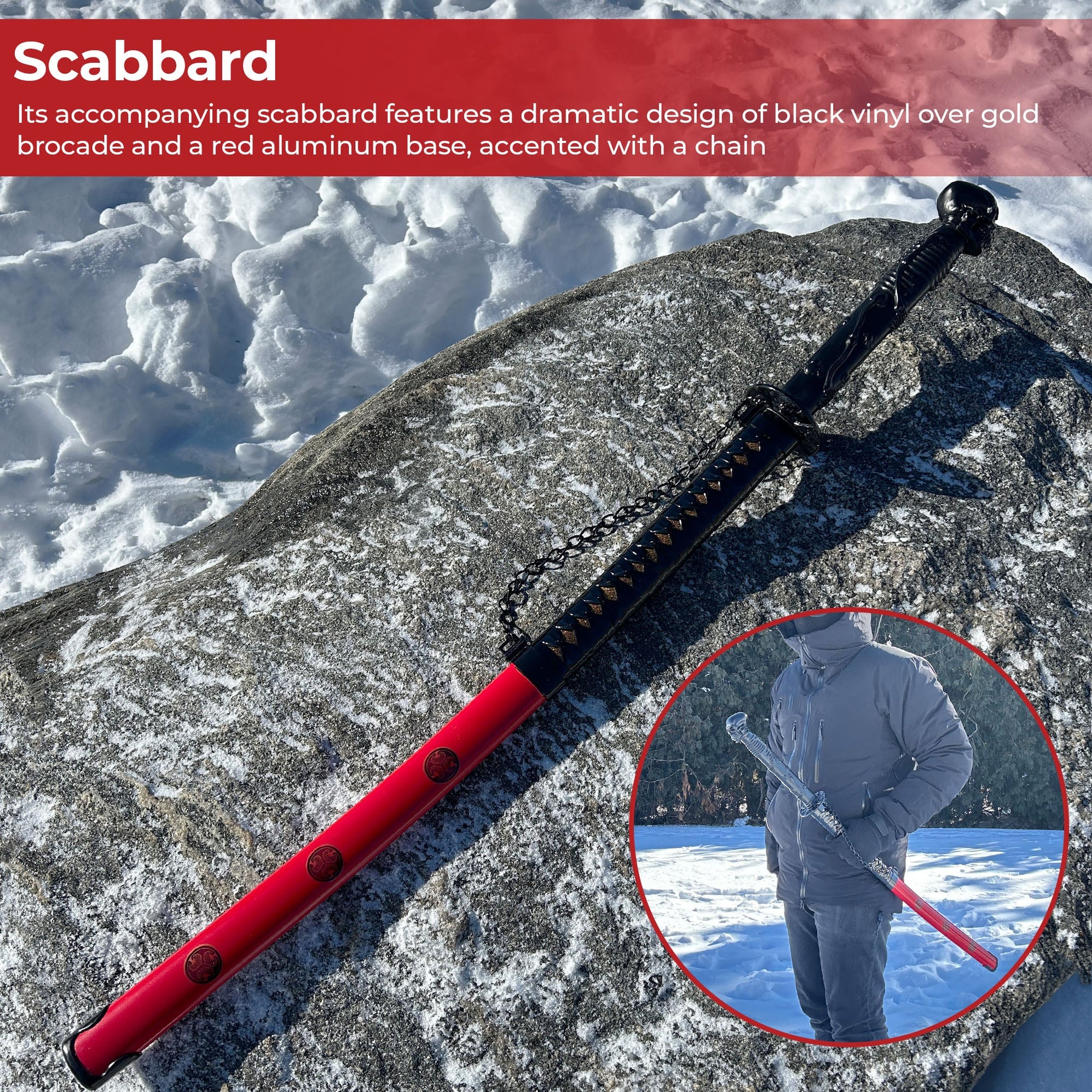 Katana of the Fallen Shogun - Skeleton Samurai Sword with Tokugawa Cre ...