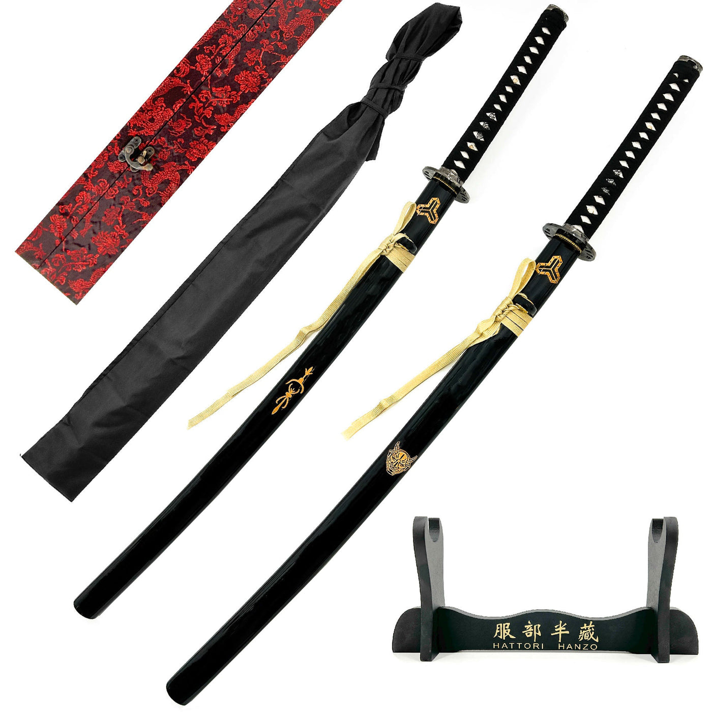 Kill Bill His and Hers Katana Set with Display Stand — Medieval Depot
