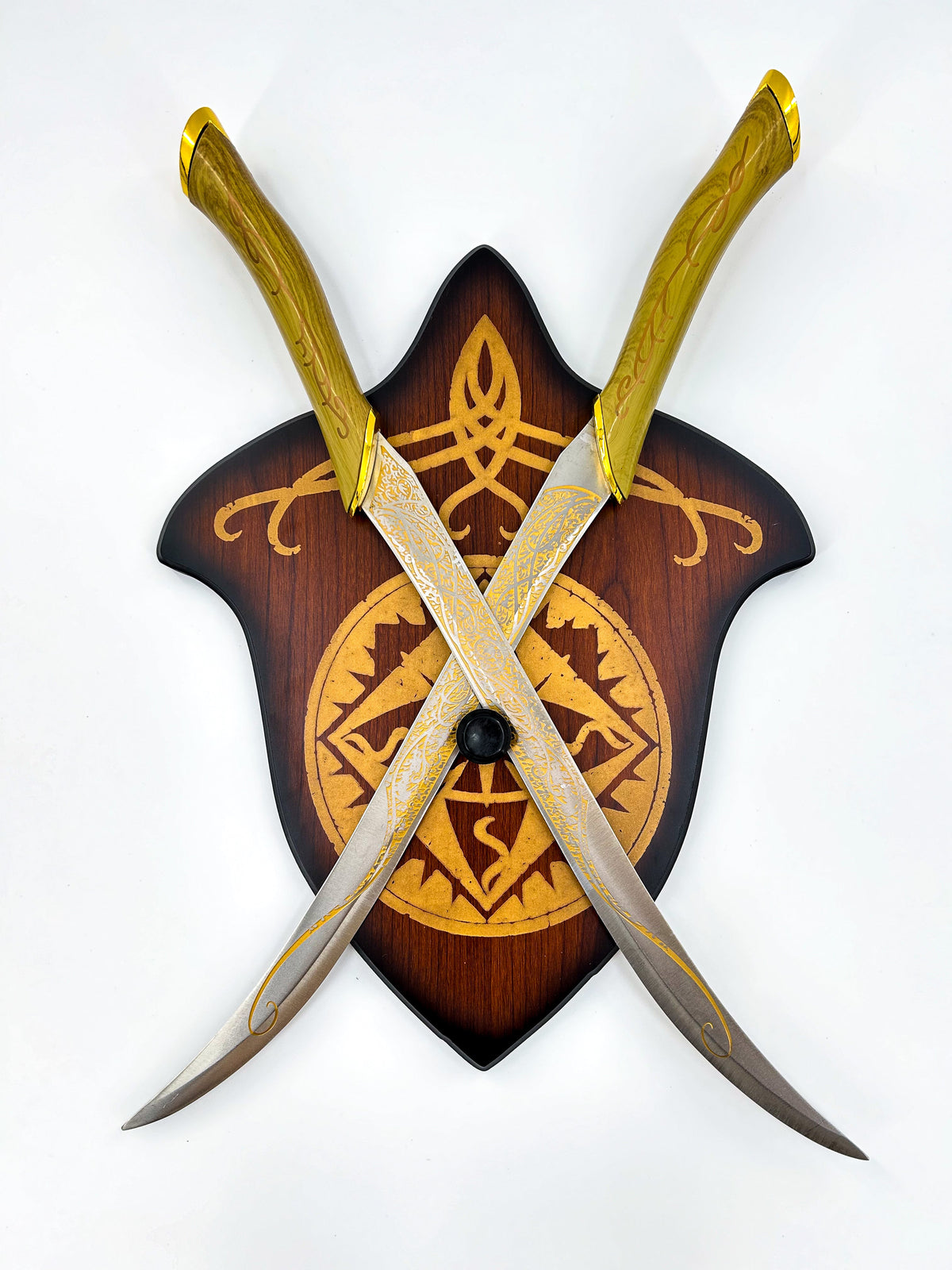 Legolas LOTR Fantasy Fighting Swords with Plaque — Medieval Depot