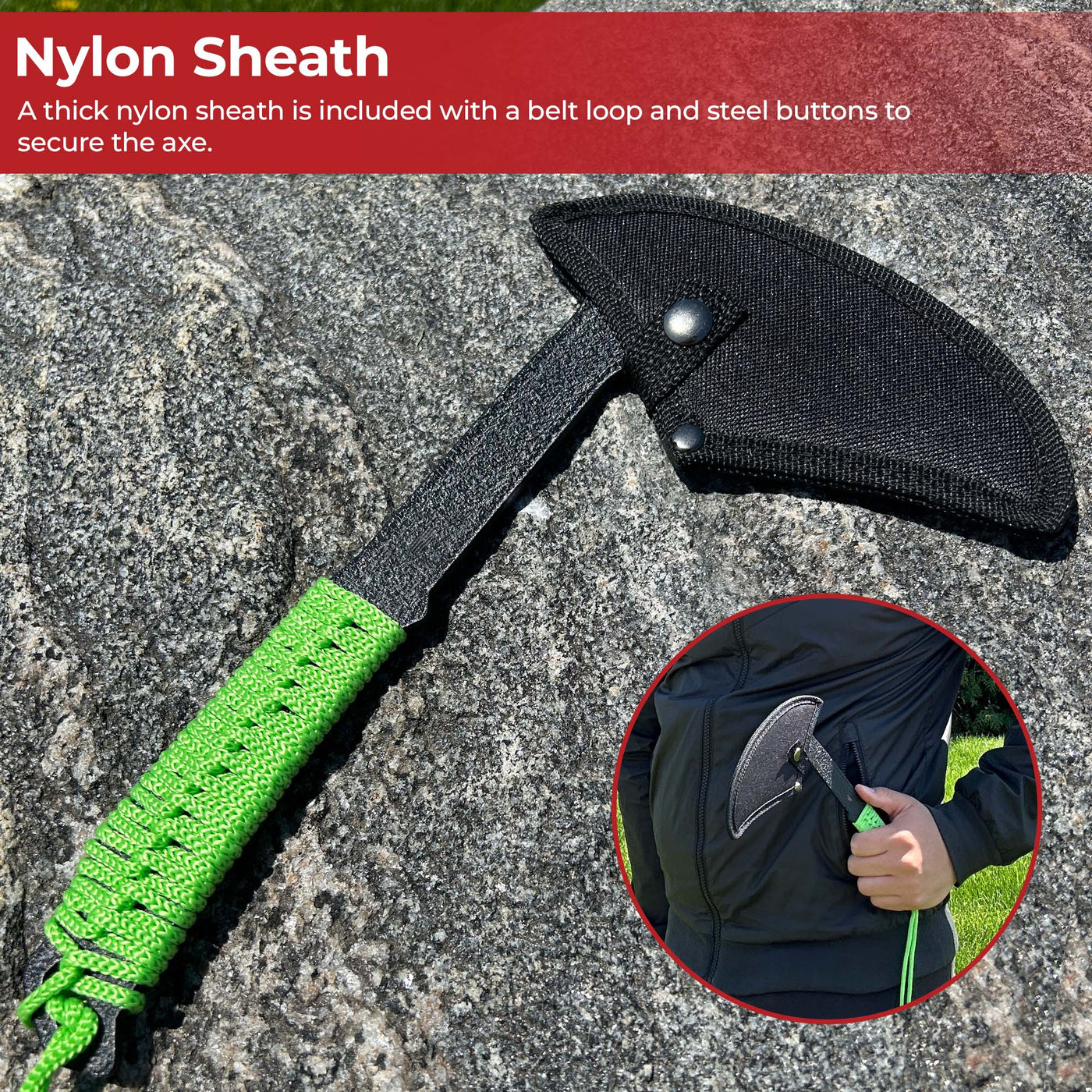 Lobotomy Full Tang Throwing Pick Axe — Medieval Depot