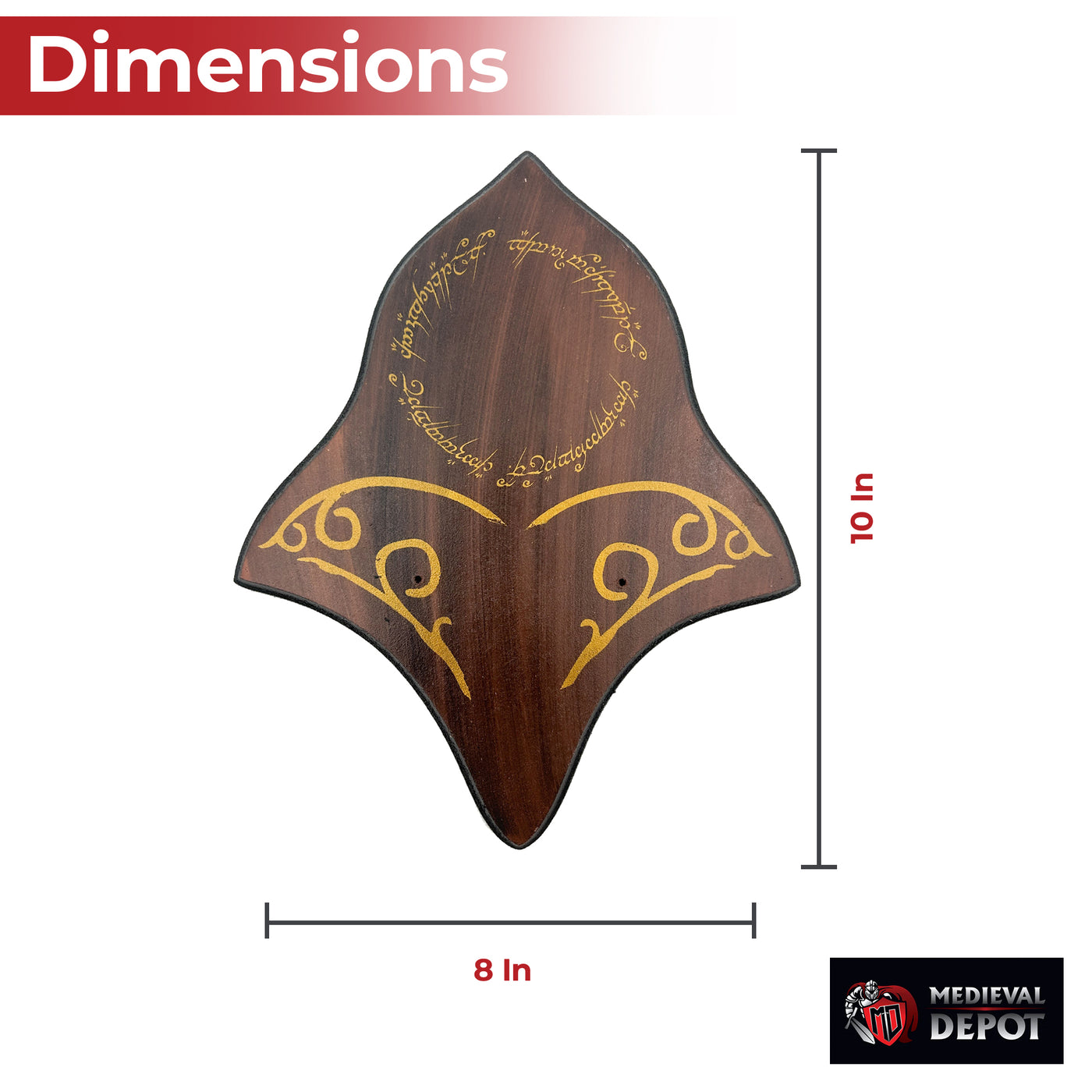 LOTR Elven Inspired Decorative Sword Dagger Wall Mount Display ...