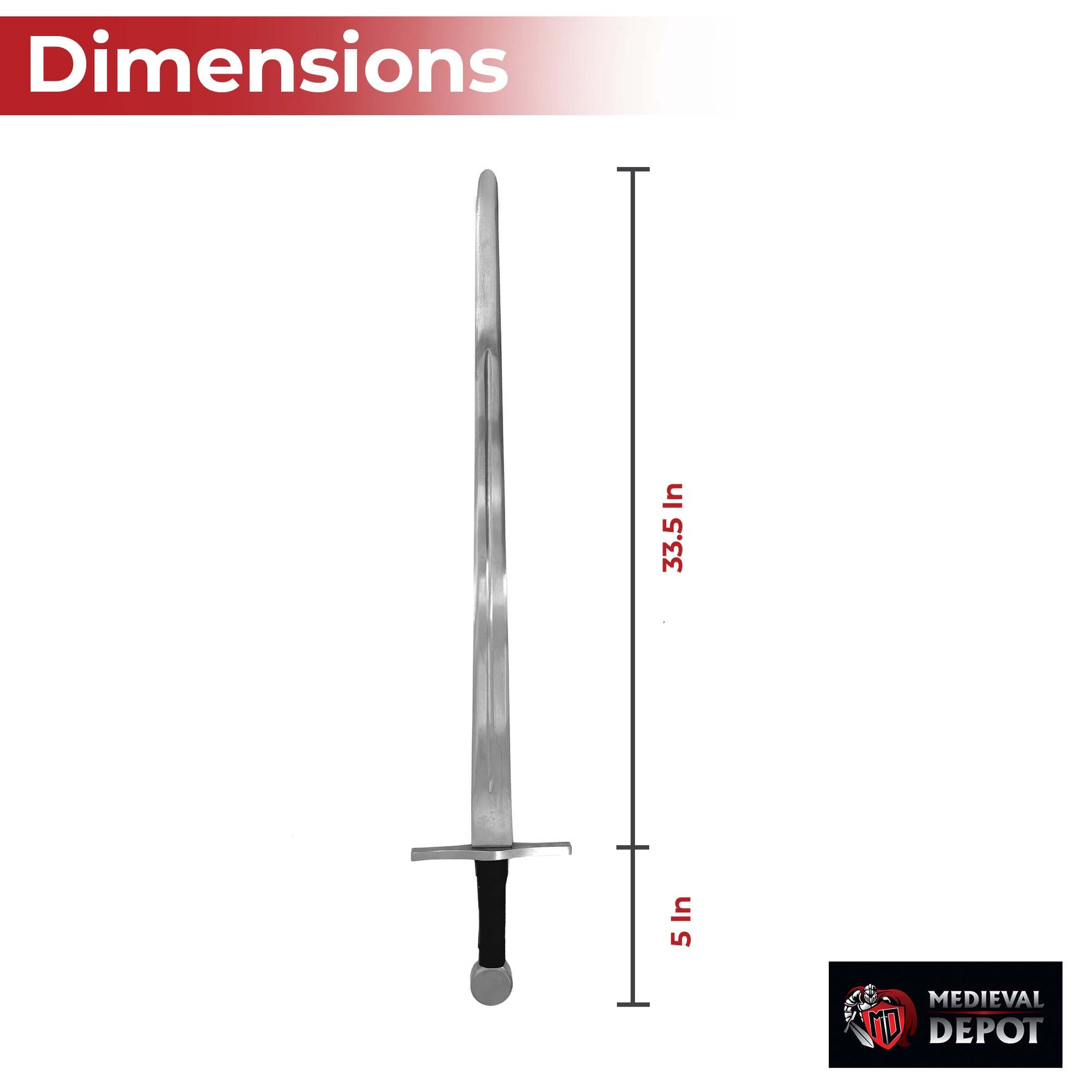 Lumina Knight Heavy Duty Sparring Sword — Medieval Depot