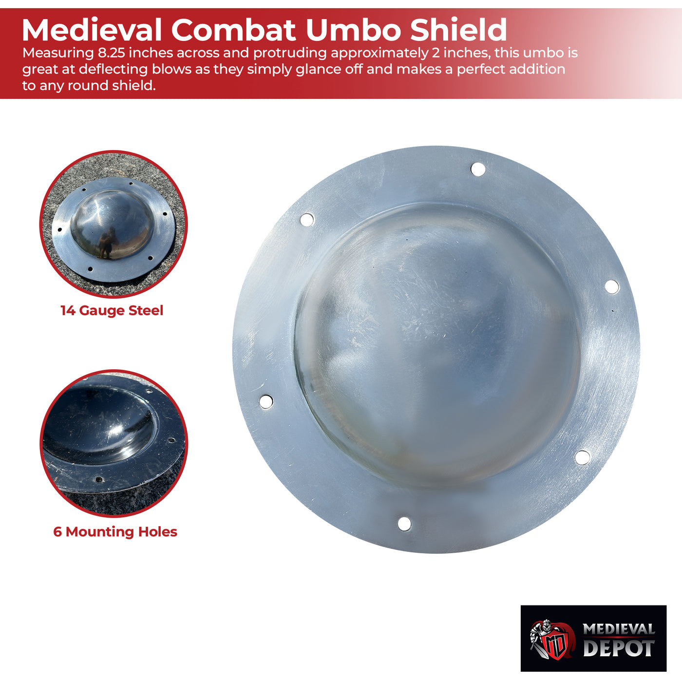 Medieval Combat Umbo Shield — Medieval Depot