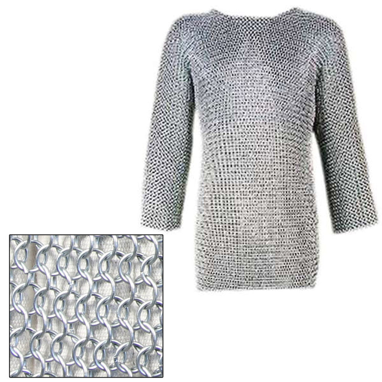Medieval Knights Full Sleeve Hauberk Chainmail Large — Medieval Depot
