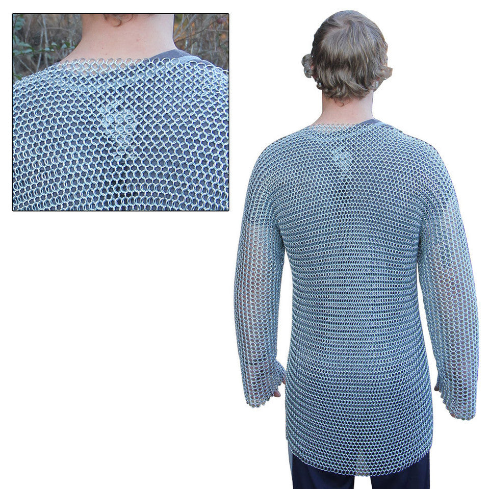 Medieval Knights Full Sleeve Hauberk Chainmail Large — Medieval Depot