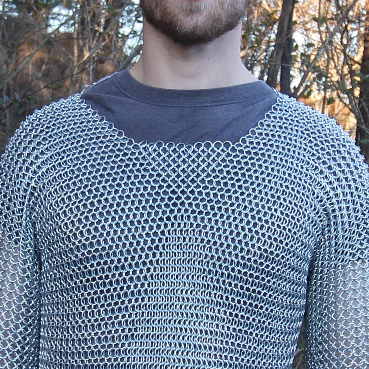 Medieval Knights Full Sleeve Hauberk Chainmail Large — Medieval Depot