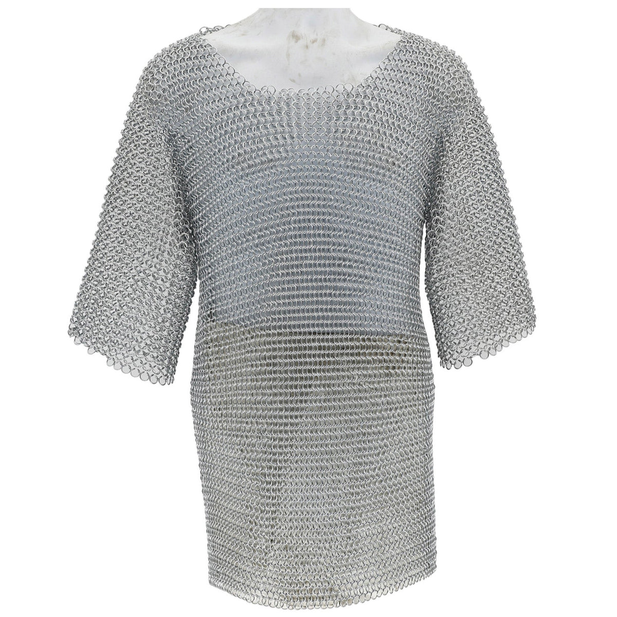 Medieval Knight's Half-Sleeve Chainmail Shirt Hauberk — Medieval Depot
