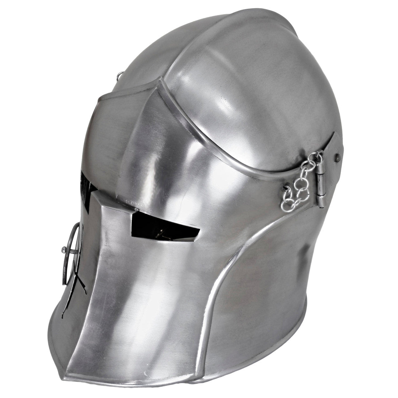 Medieval Marvel Italian Inspired Visored Barbuta Helmet — Medieval Depot