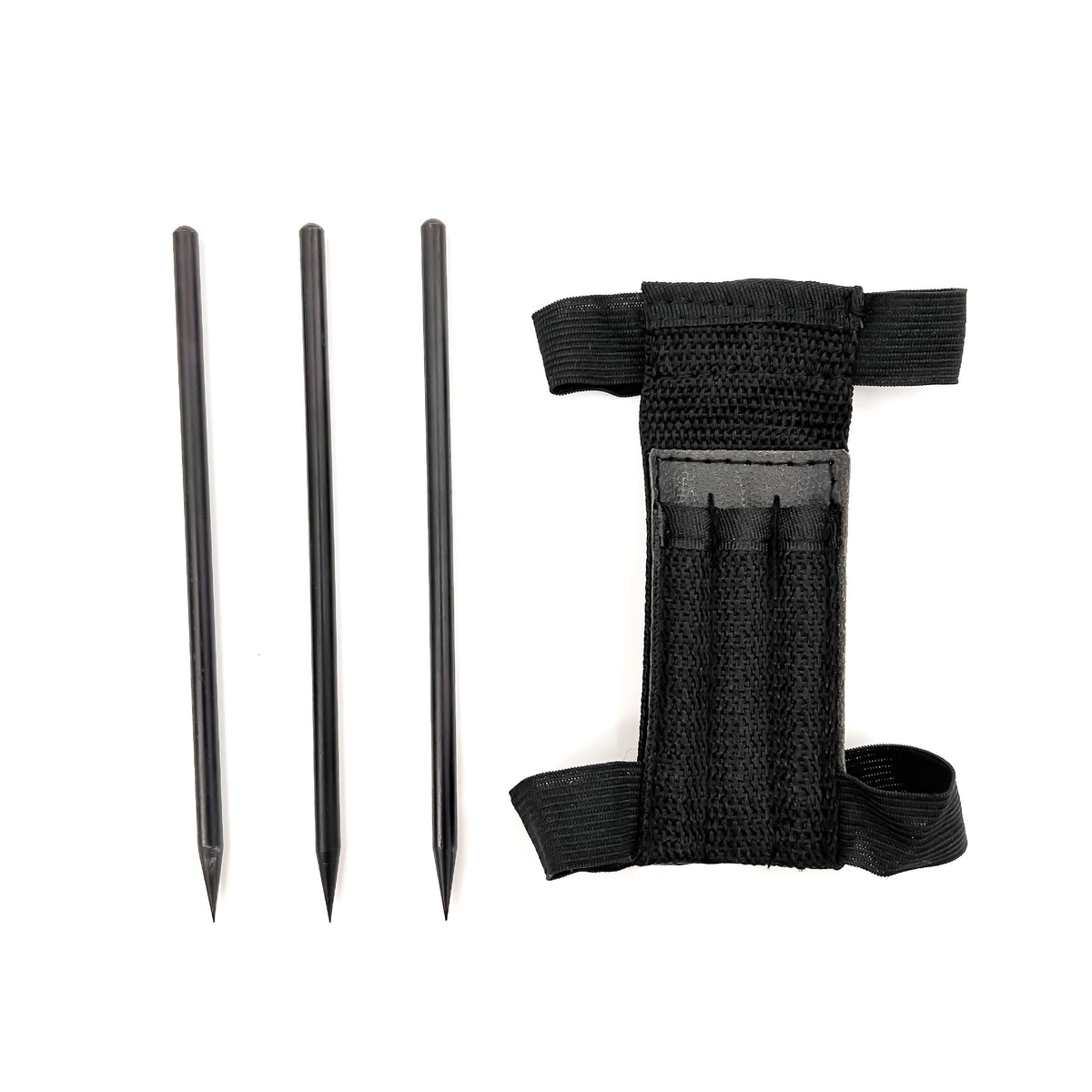 Ninja Assassin Arm Spikes 3pcs Set With Belt Pouch — Medieval Depot