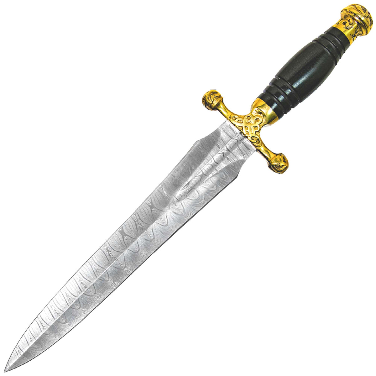 Noble Strategist Hand Forged Damascus Steel Viking Dagger — Medieval Depot