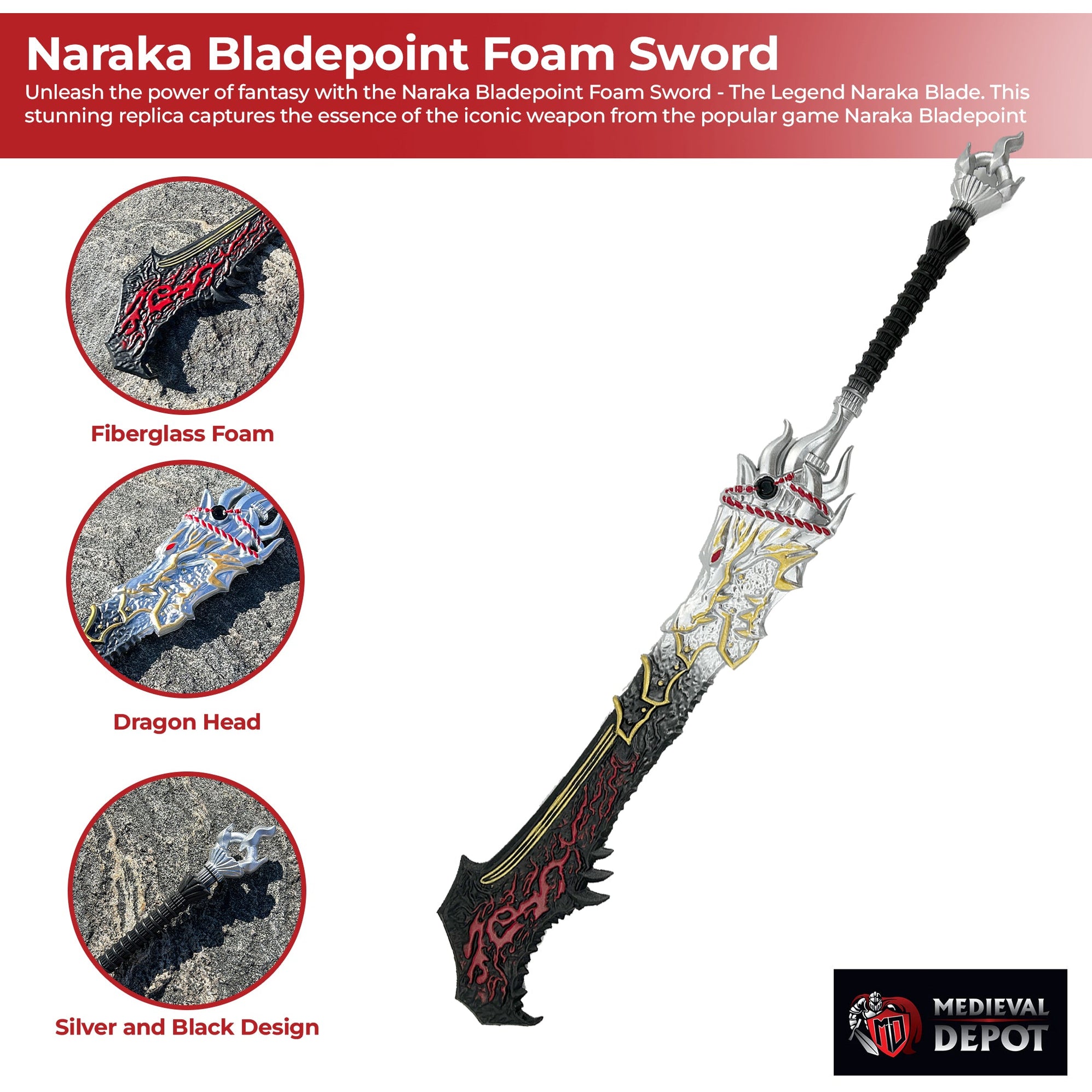 Naraka Bladepoint Foam Sword The Legend Naraka Blade — Medieval Depot