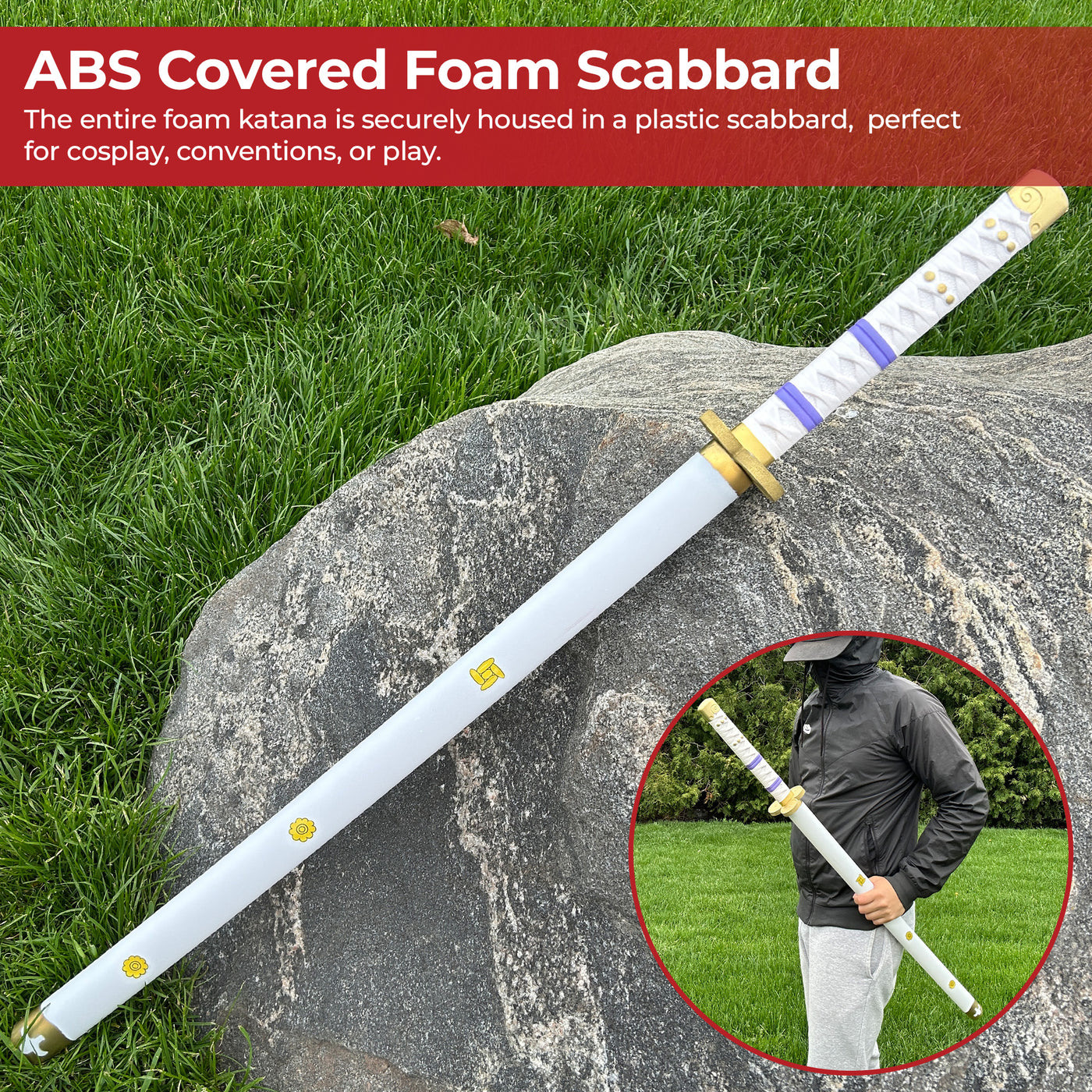 One Piece Zoro Ame No Habakiri Katana Foam Sword — Medieval Depot