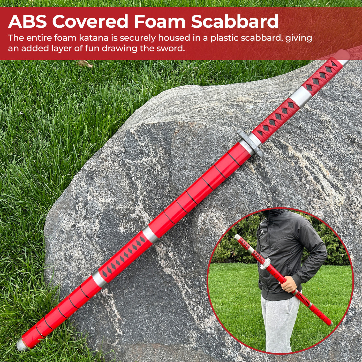 One Piece Zoro Sandai Kitetsu Katana Foam Sword With Scabbard ...