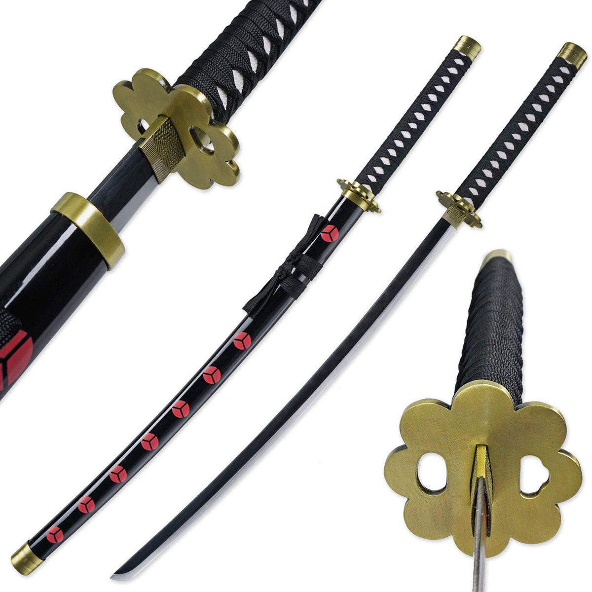One piece Zoro Shusui silver edge Katana Sword — Medieval Depot