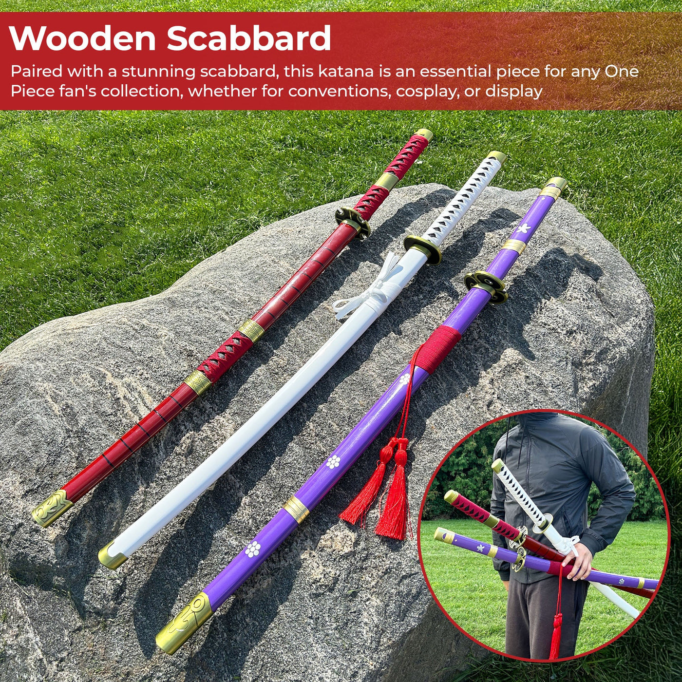 One Piece Zoro Three Sword Style Katana Set — Medieval Depot