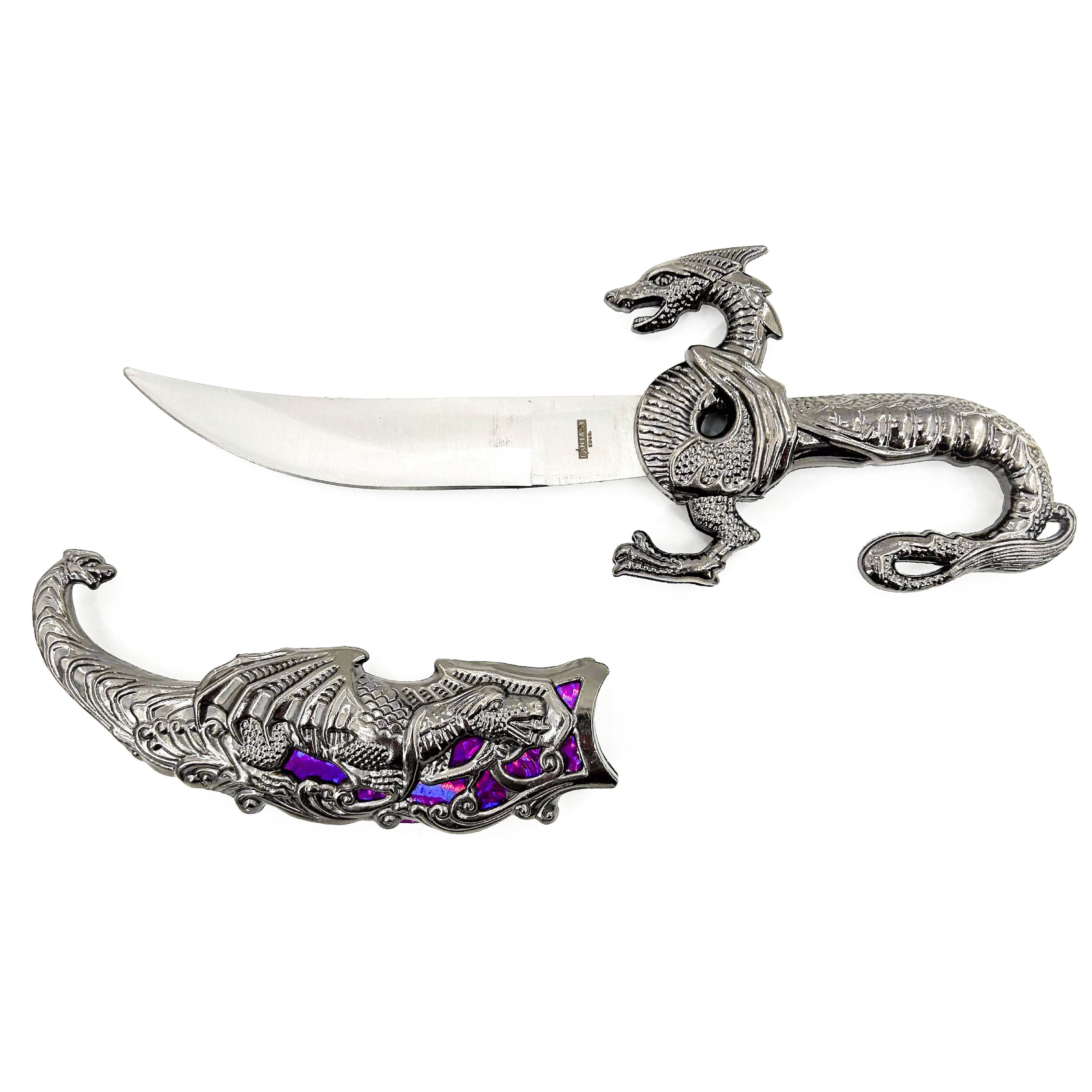 Enchanted Twilight Purple Dragon Dagger — Medieval Depot