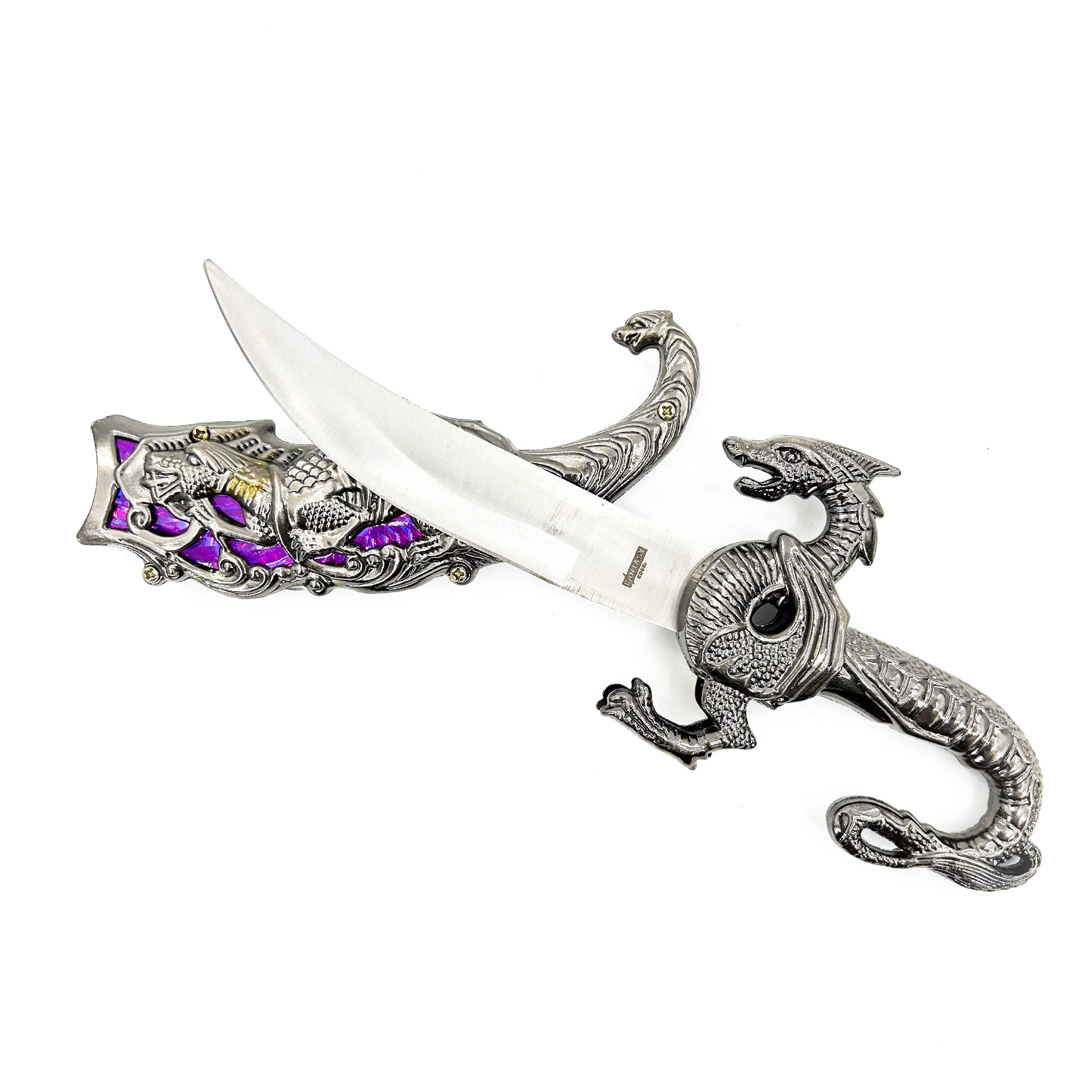 Enchanted Twilight Purple Dragon Dagger — Medieval Depot