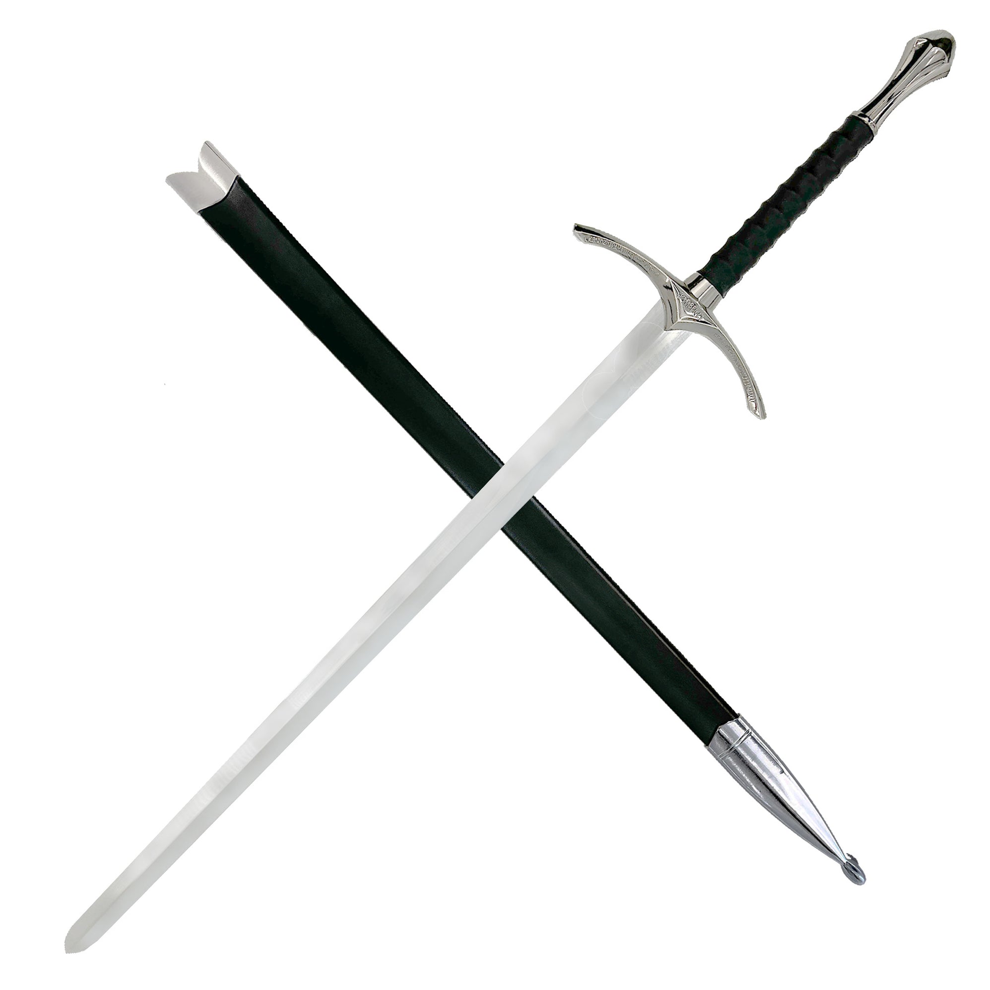 Replica Glamdring Gandalf Sword with Black Scabbard — Medieval Depot
