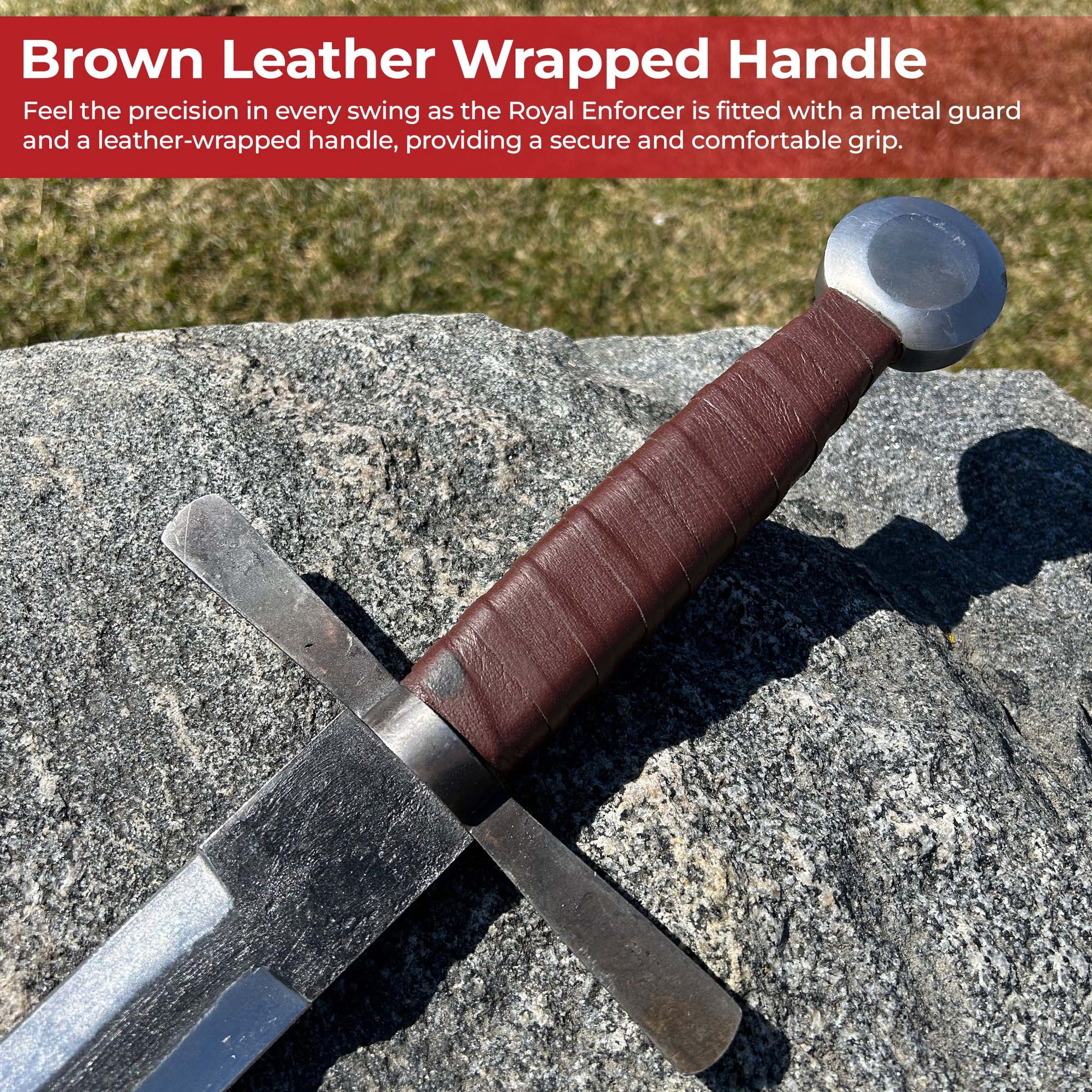 Royal Enforcer Hand Forged Medieval Knights Sword — Medieval Depot
