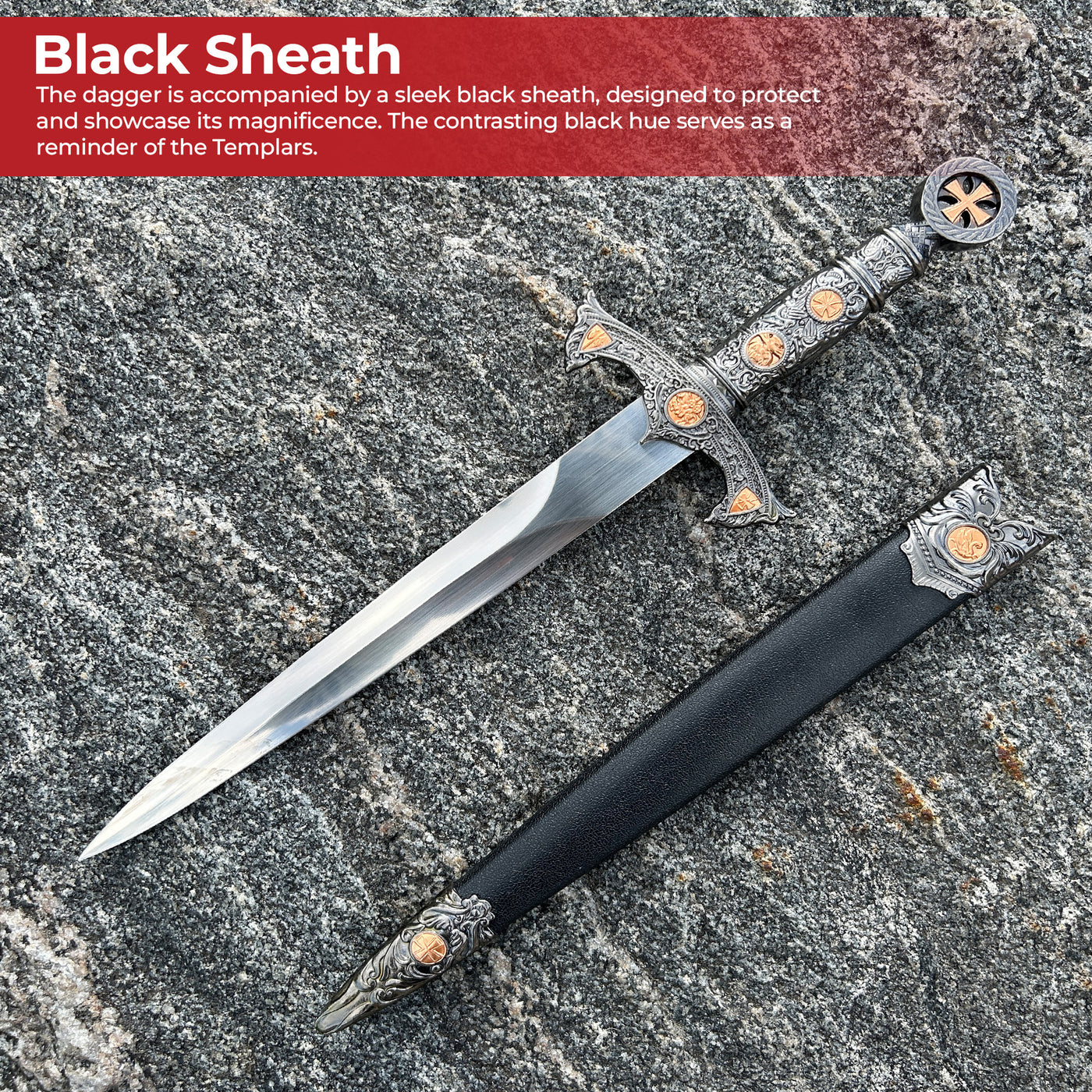 Sacred Crusade Templar Honor Dagger — Medieval Depot